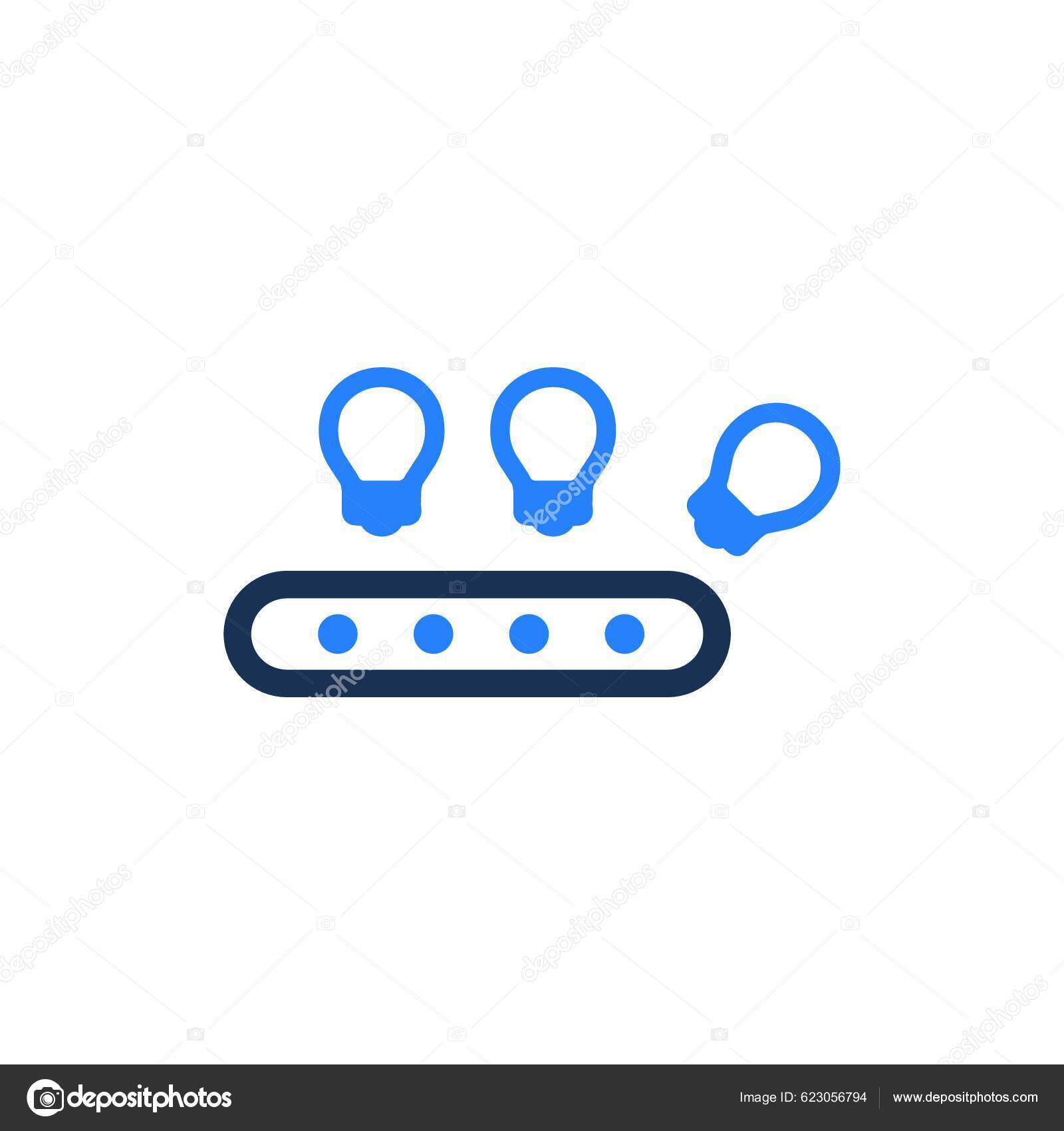Idea Generation Icon Vector Illustration Stock Vector by ©YAY_Images ...