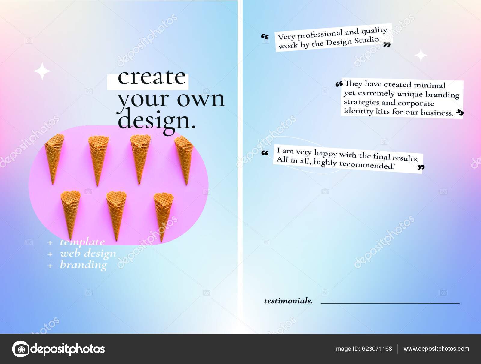 Create Your Own Design Vector Editable Poster Gradient Background Set ...