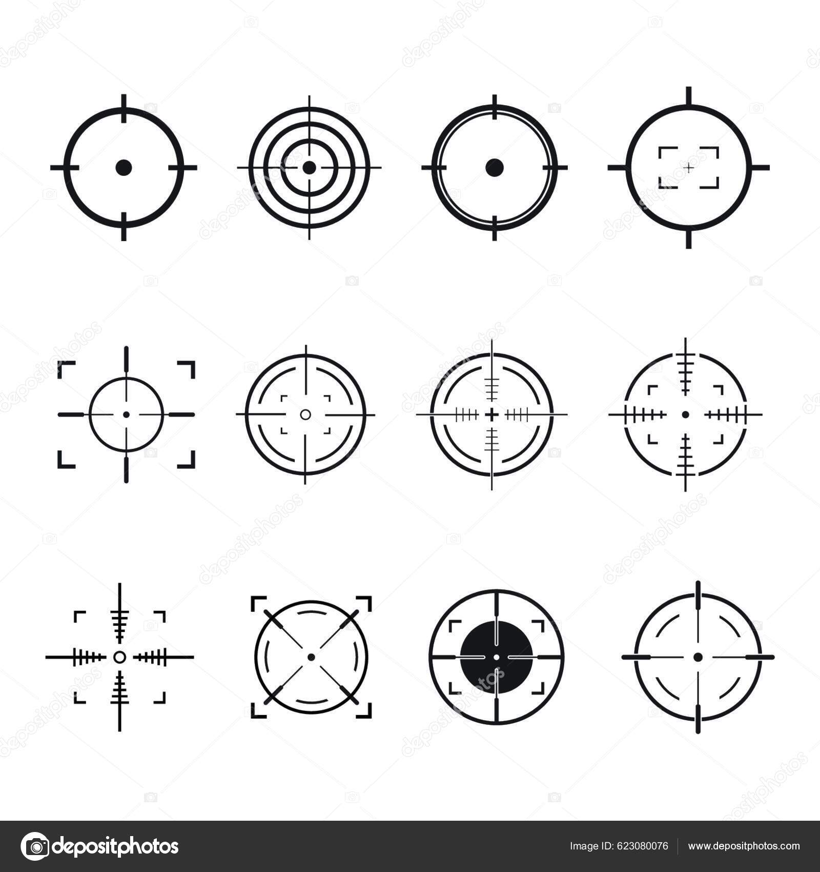 Set Target Icon Stock Vector by ©YAY_Images 623080076