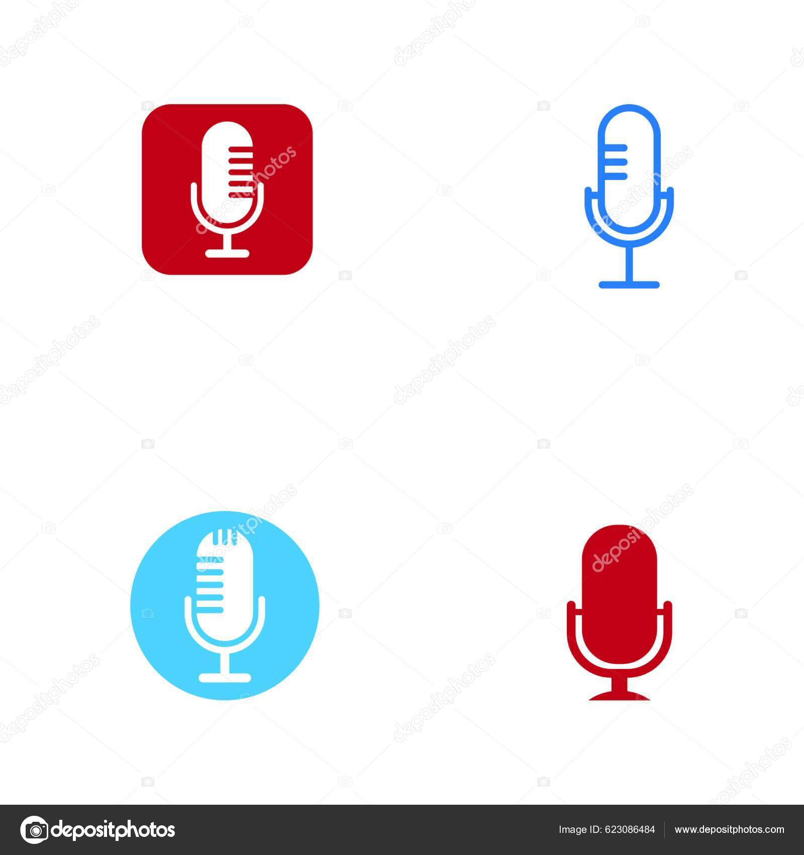 Microphone Icon Logo Vector Stock Vector by ©YAY_Images 623086484