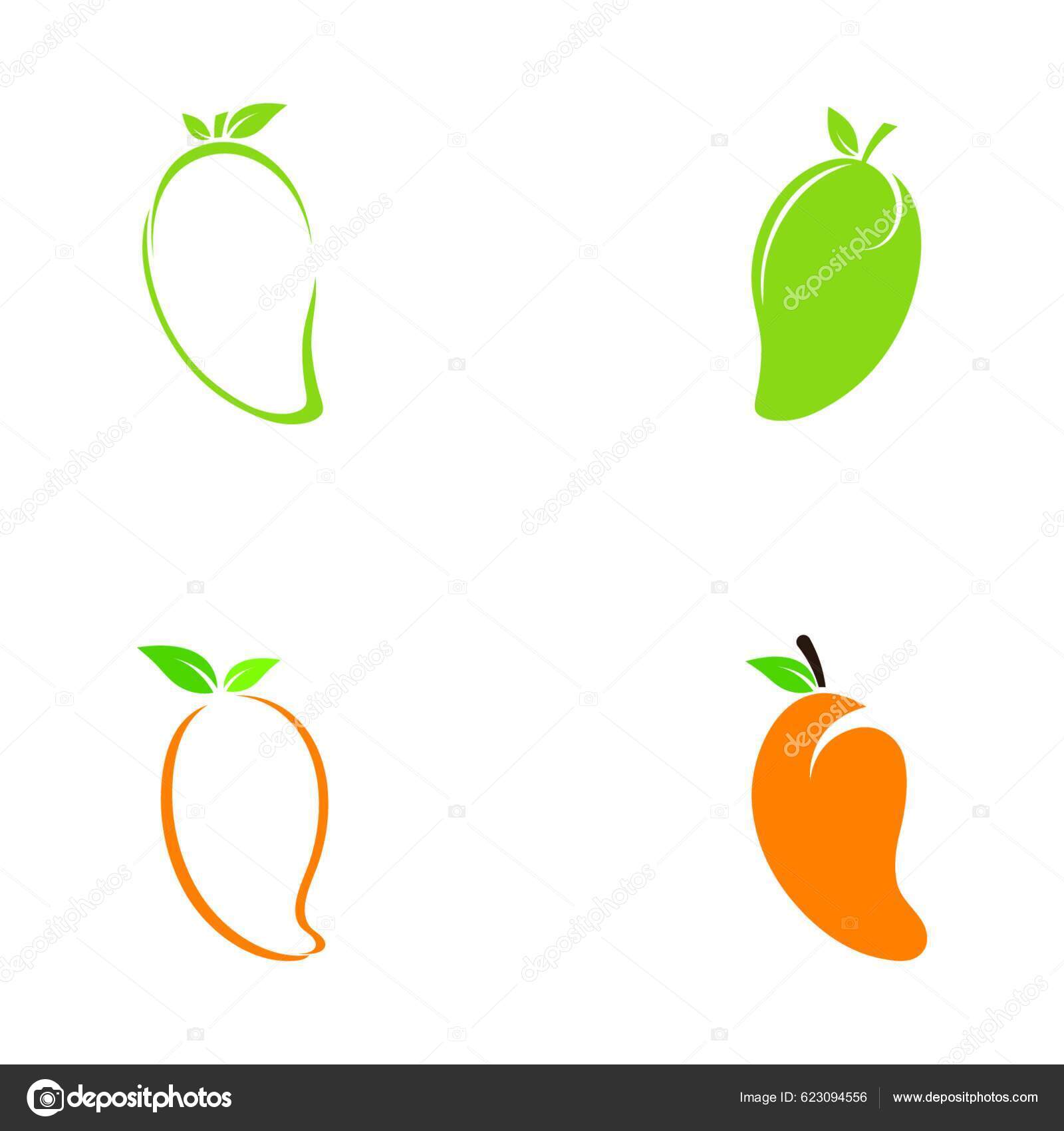 Mango Vector Logo Mango Icon Vector Stock Vector by ©YAY_Images 623094556