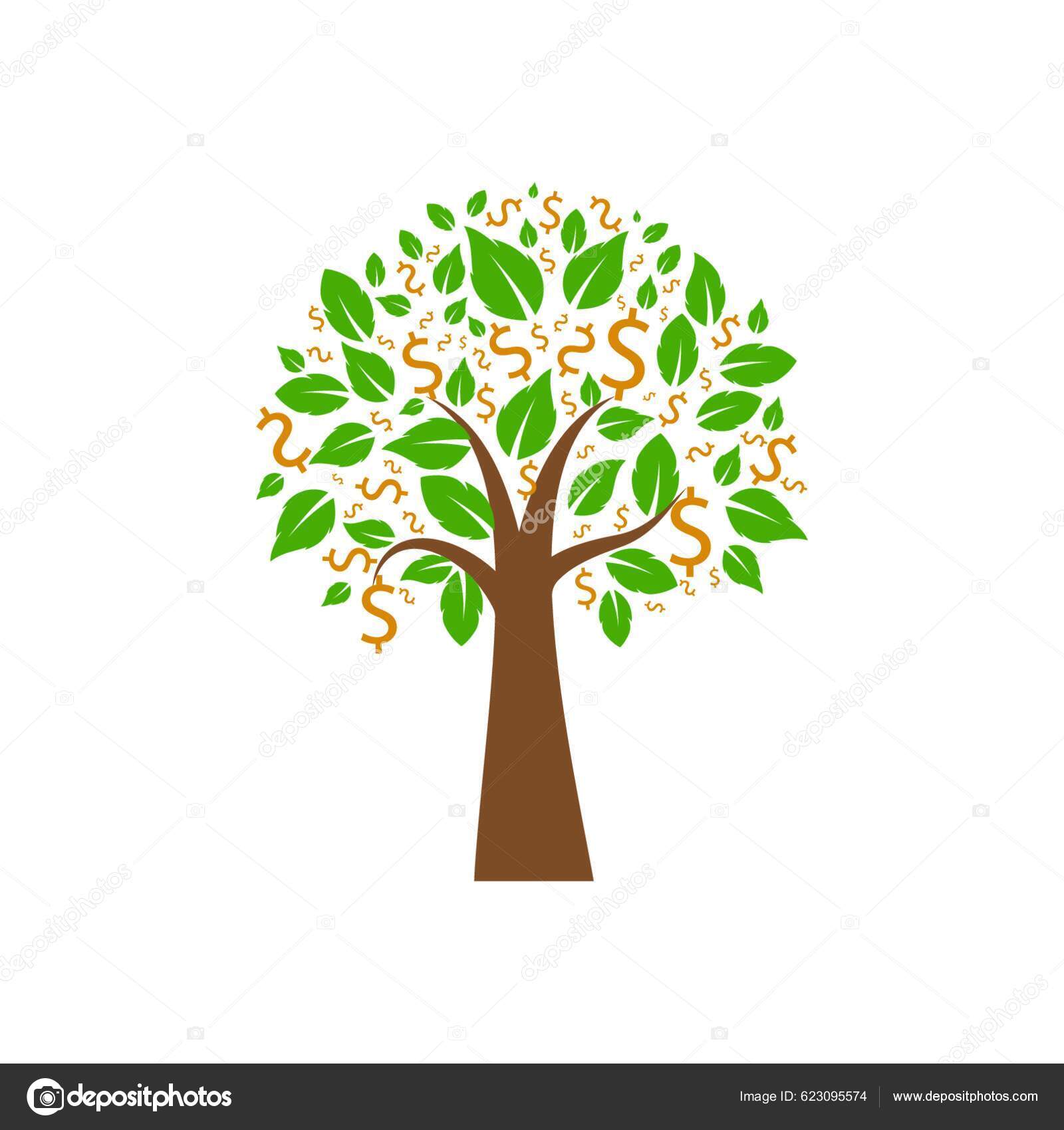 Money Tree Prosperity Symbol Logo Stock Vector by ©YAY_Images #623095574