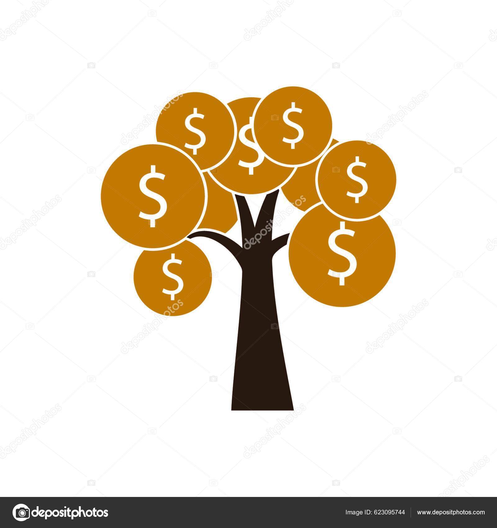 Money Tree Prosperity Symbol Logo Stock Vector by ©YAY_Images 623095744
