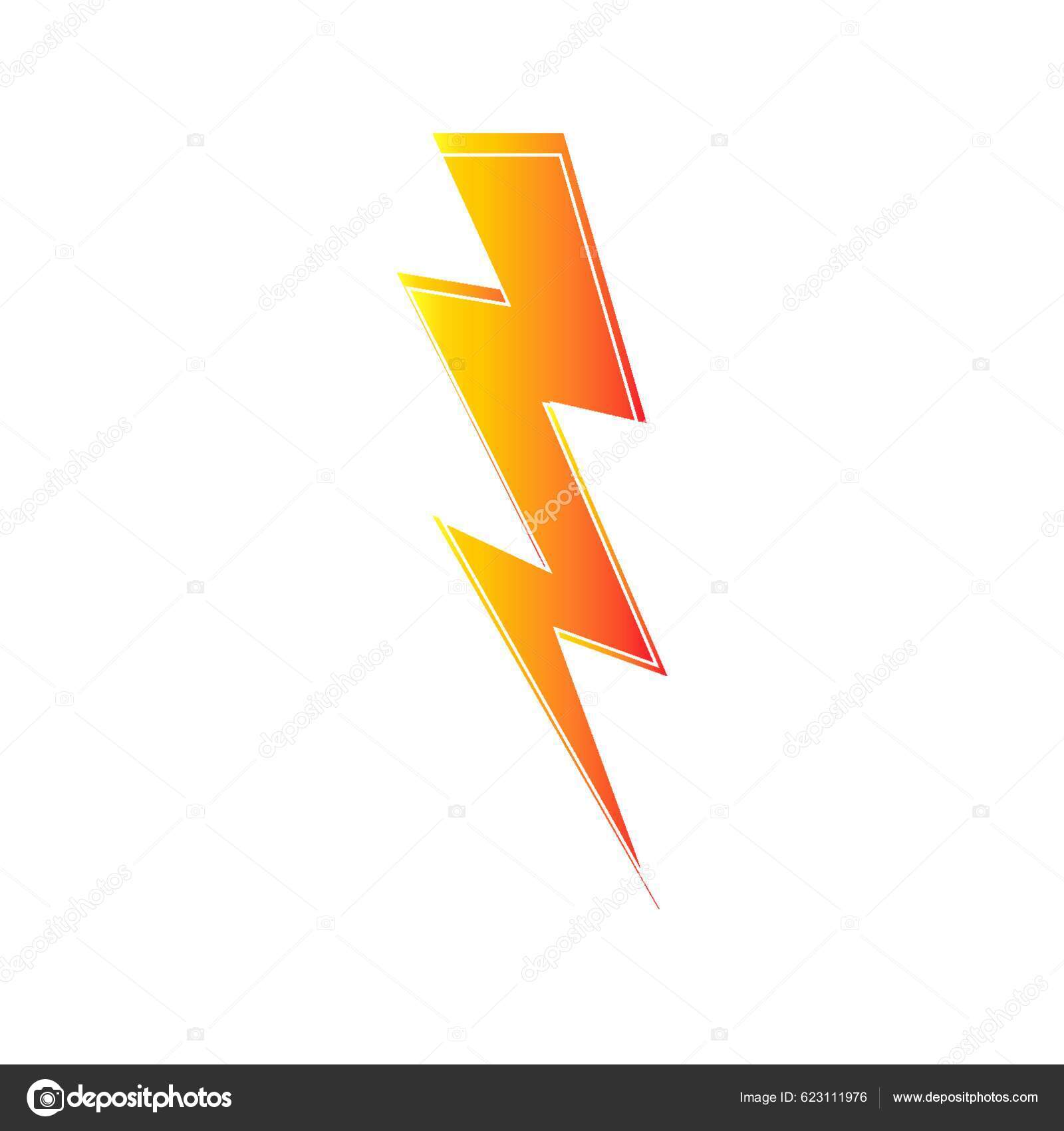 Rayo Rayo Electricidad Logotipo Diseño Plantilla Vector de stock por ...