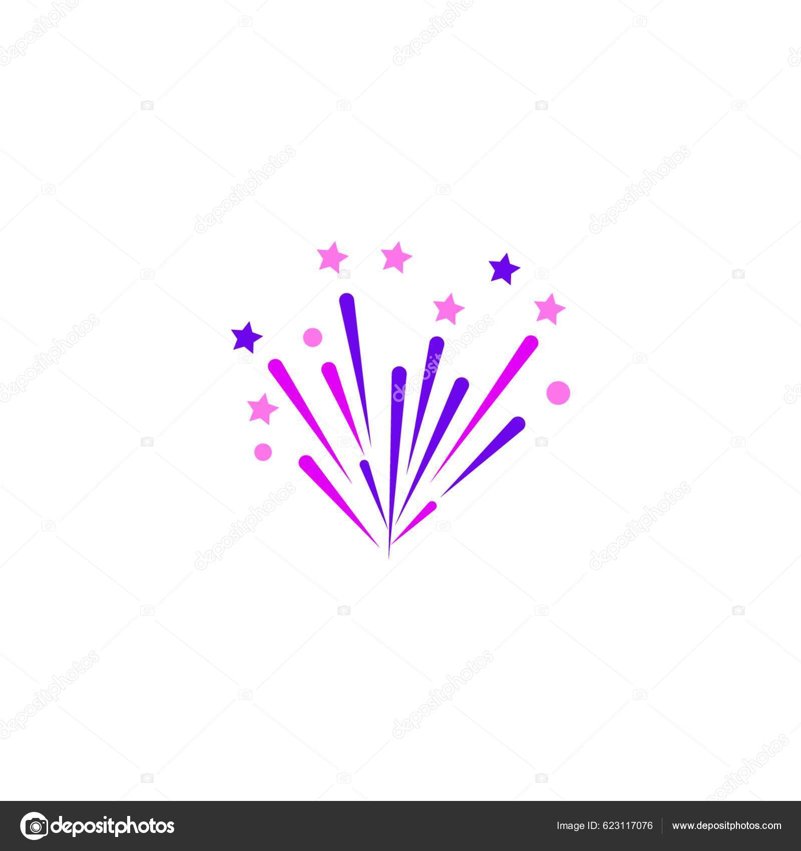 Fireworks Logo Template Vector Symbol Stock Vector by ©YAY_Images 623117076
