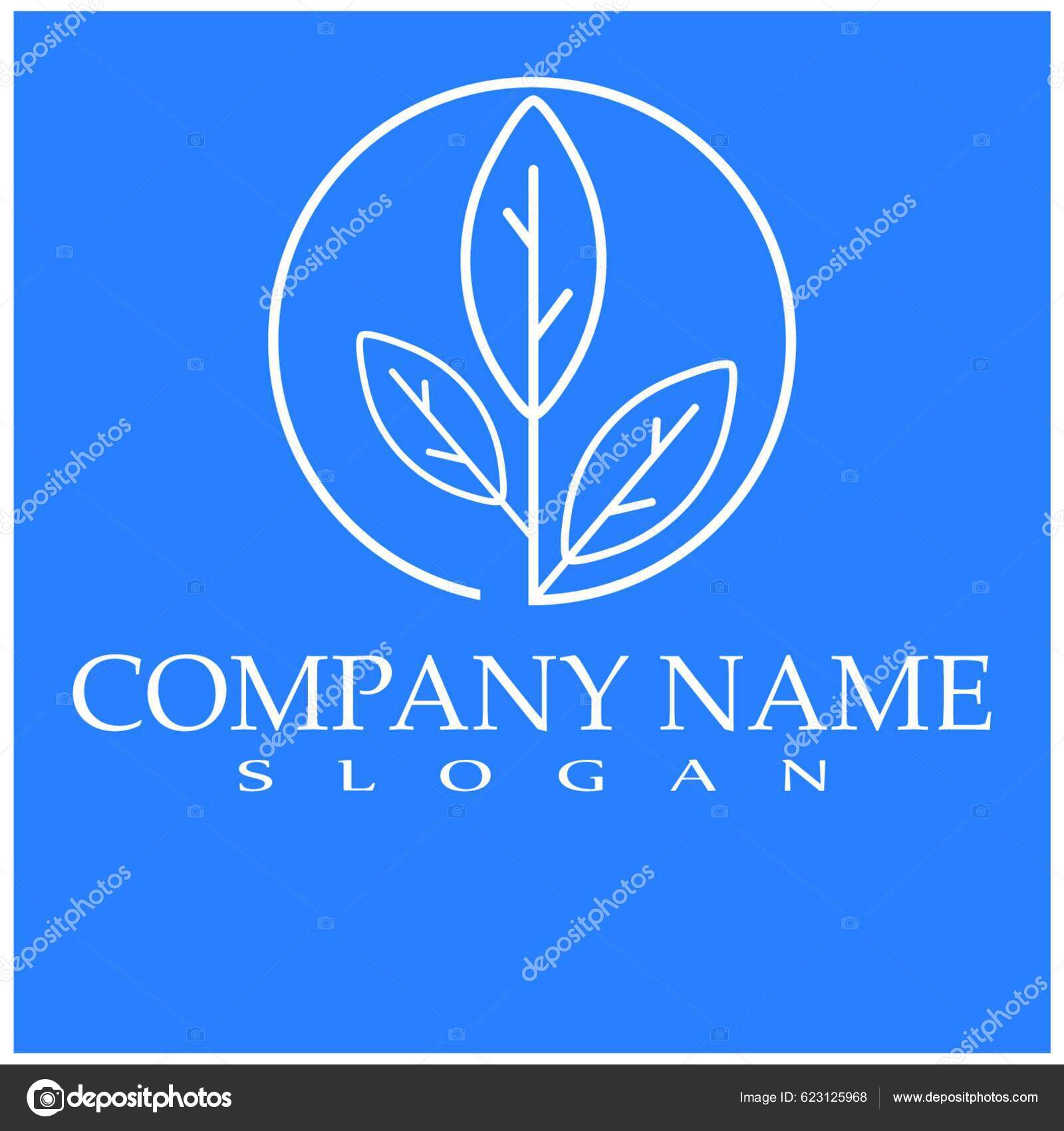 Natural Set Green Leaves Line Stock Vector by ©YAY_Images 623125968