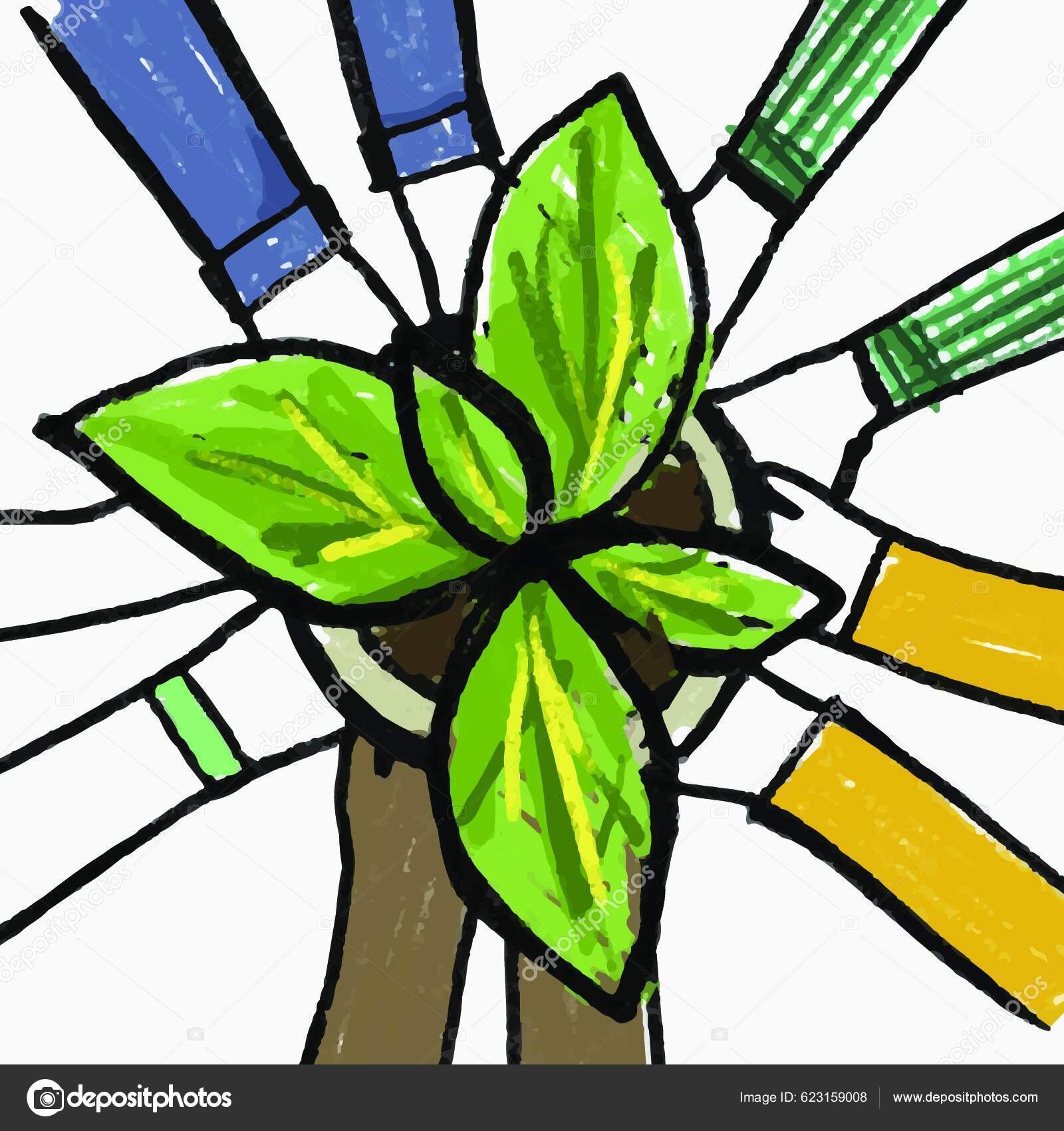 New Normal Hobby Doodle Vector Reforestation Concept Vektor Stok oleh ...