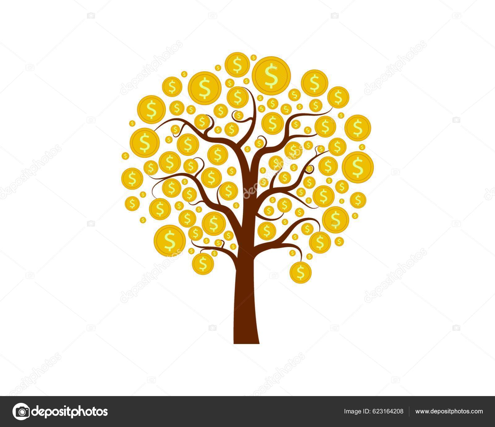 Money Tree Prosperity Symbol Stock Vector by ©YAY_Images 623164208