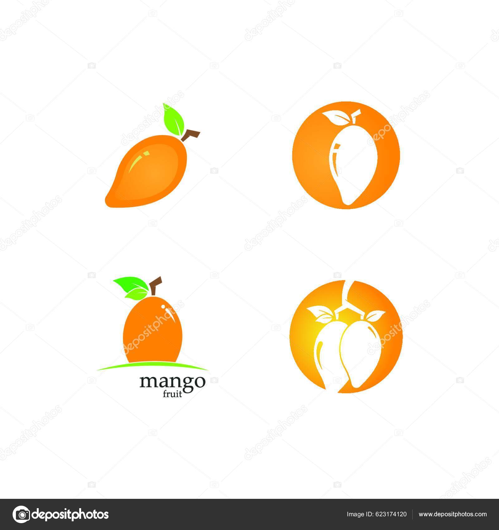 Mango Vector Logo Ilustración Vector de stock por ©YAY_Images 623174120