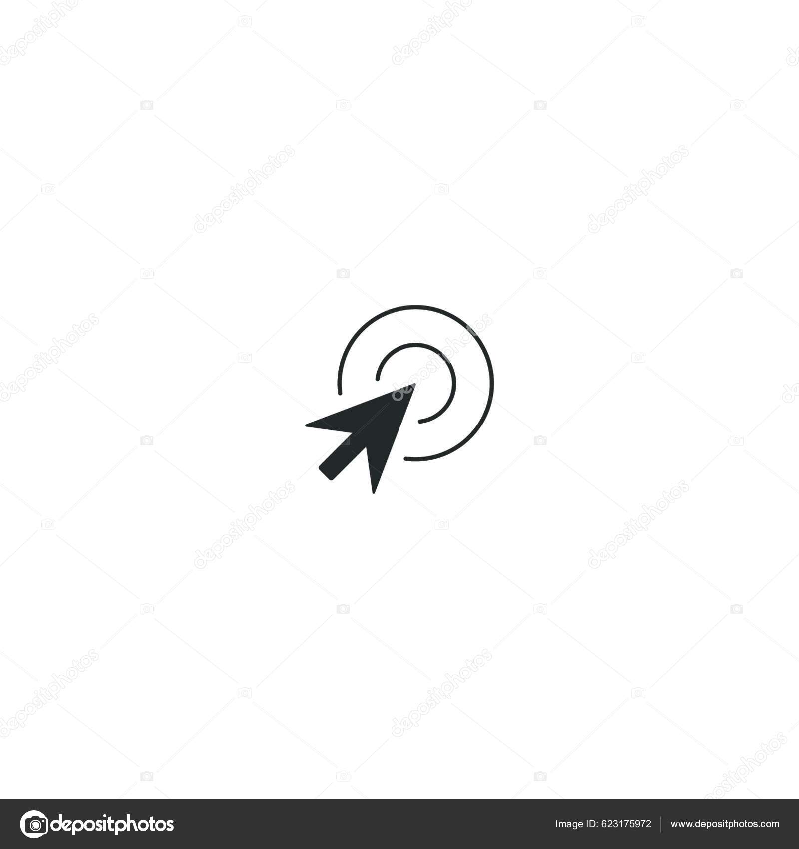 Mouse Cursor Pointer Icon Logo Vector Vector de stock #623175972 de ...