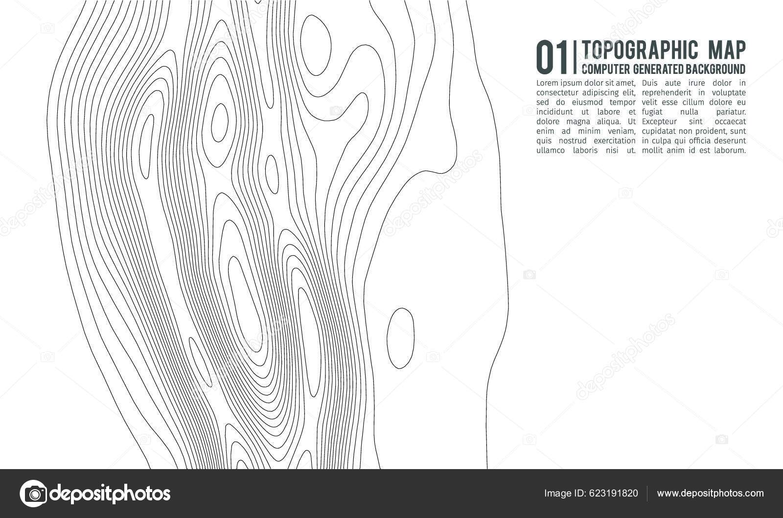 Topographic Map Contour Background Topo Map Elevation Contour Map ...