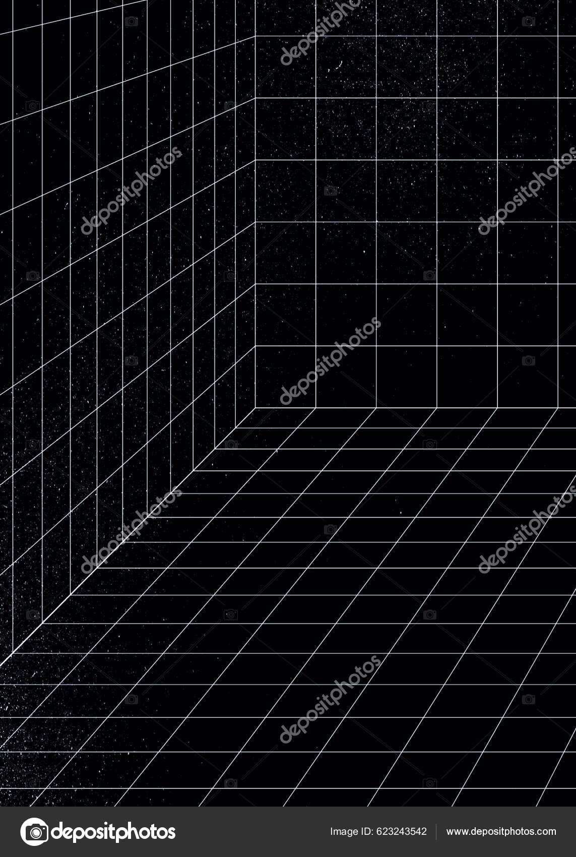 Wireframe Grid Room Background Vector Stock Vector by ©YAY_Images 623243542
