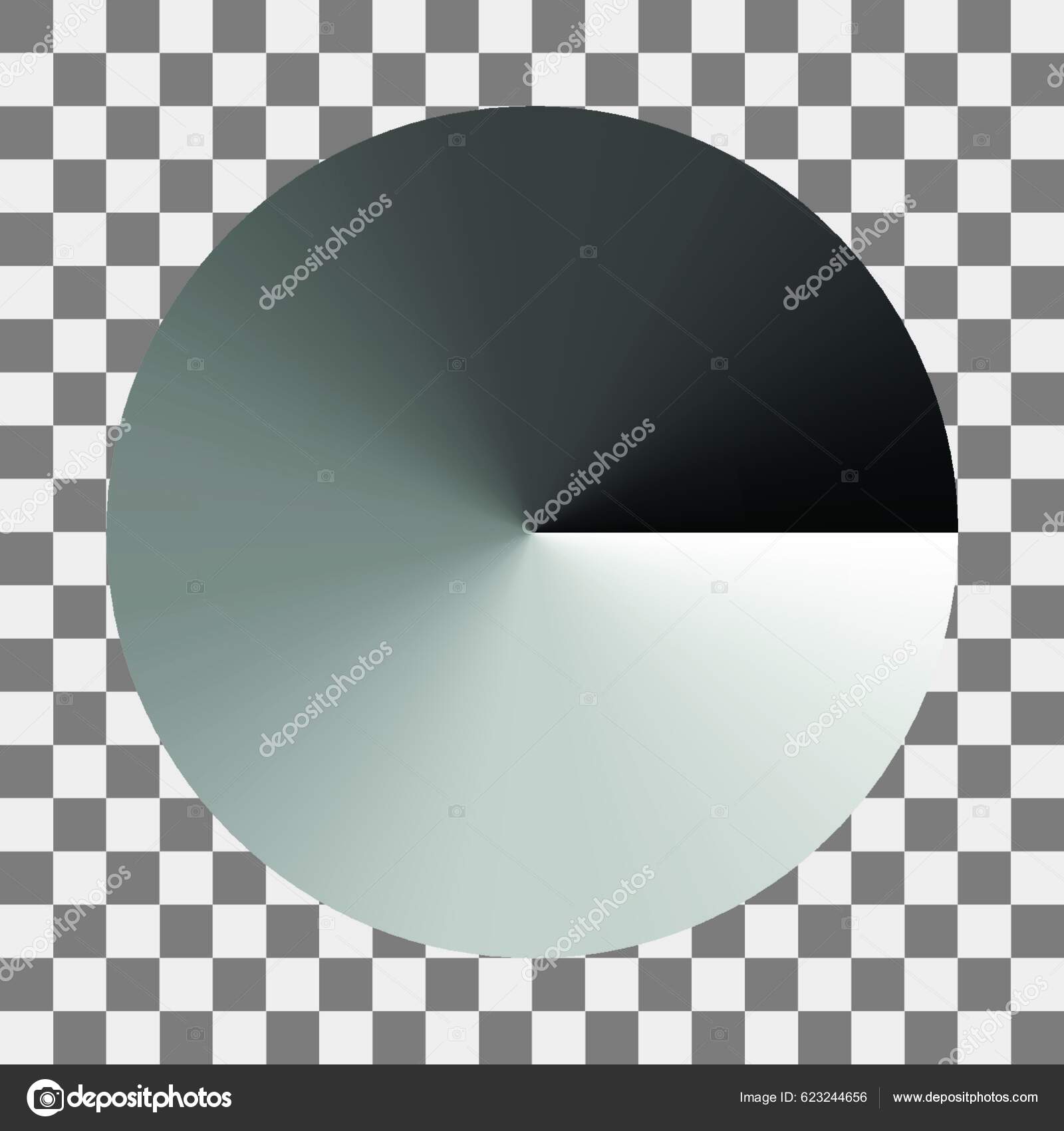 Gradiente Color Gris Gradación Monocromática Circular Negro Blanco ...