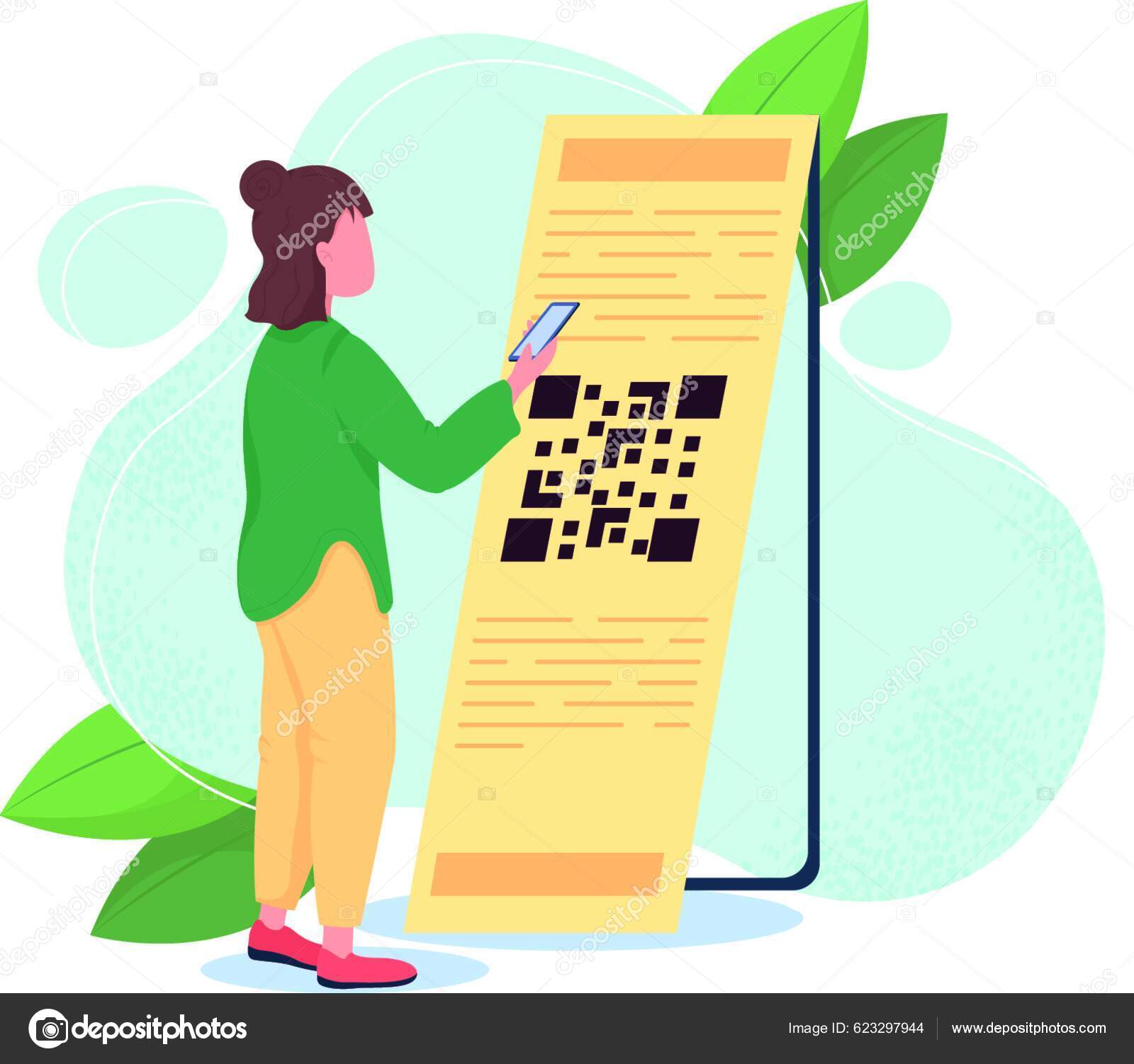Code Scanning Flat Concept Vector Illustration Stock Vector by ©YAY ... Code Scanning Flat Concept Vector Illustration Stock Vector by ©YAY ...