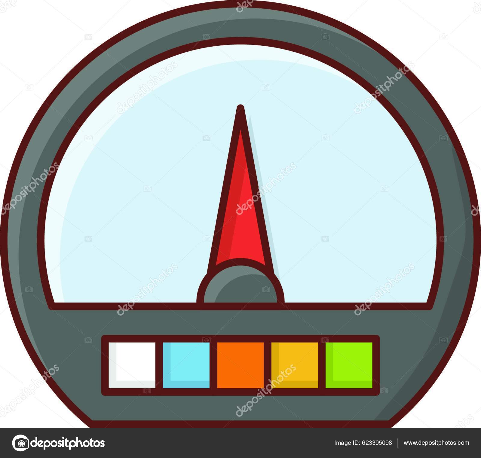 Meter Icon Vector Illustration Stock Vector by ©YAY_Images 623305098