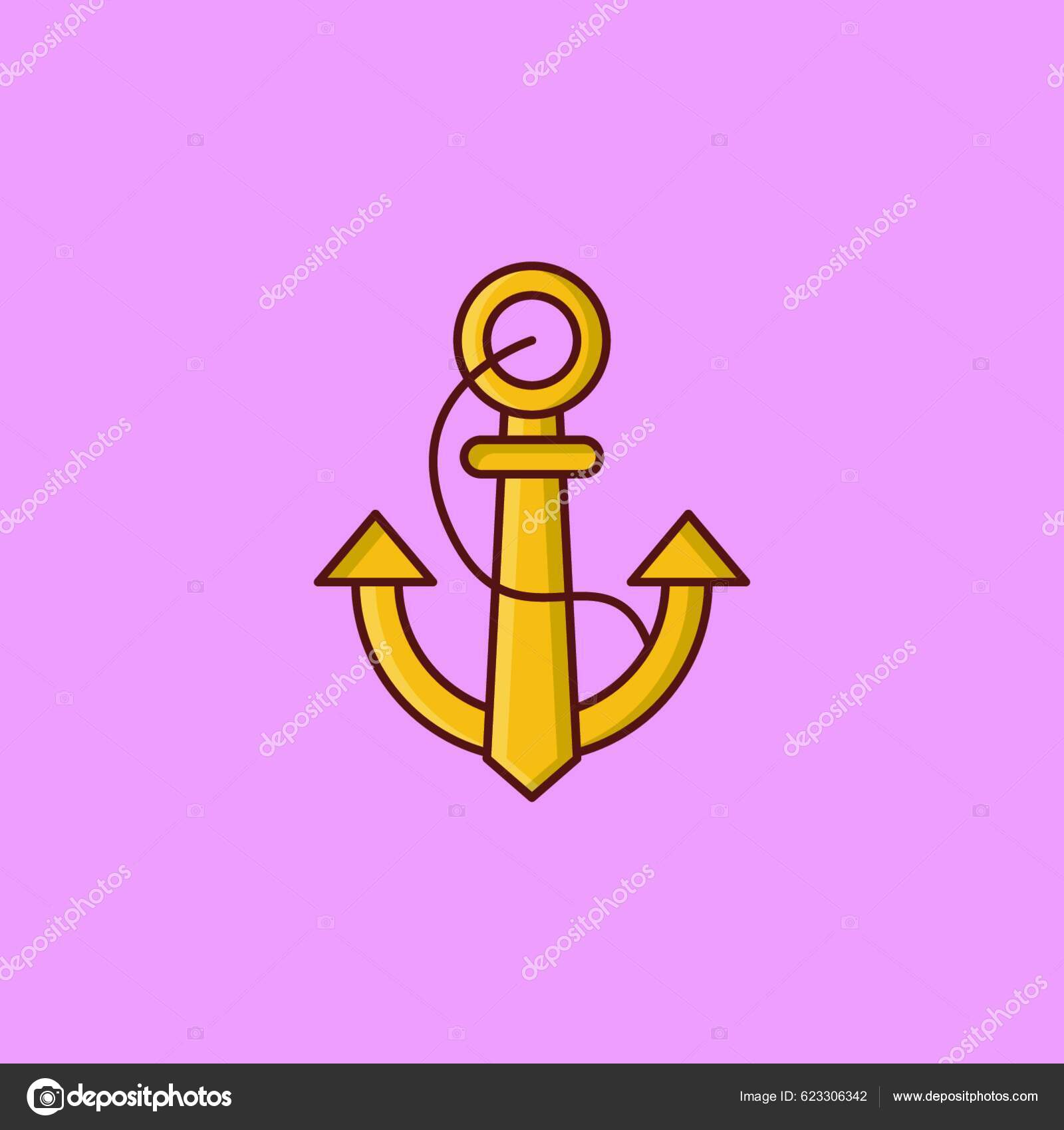 Anchor Symbol Vector Illustration Stock Vector by ©YAY_Images 623306342
