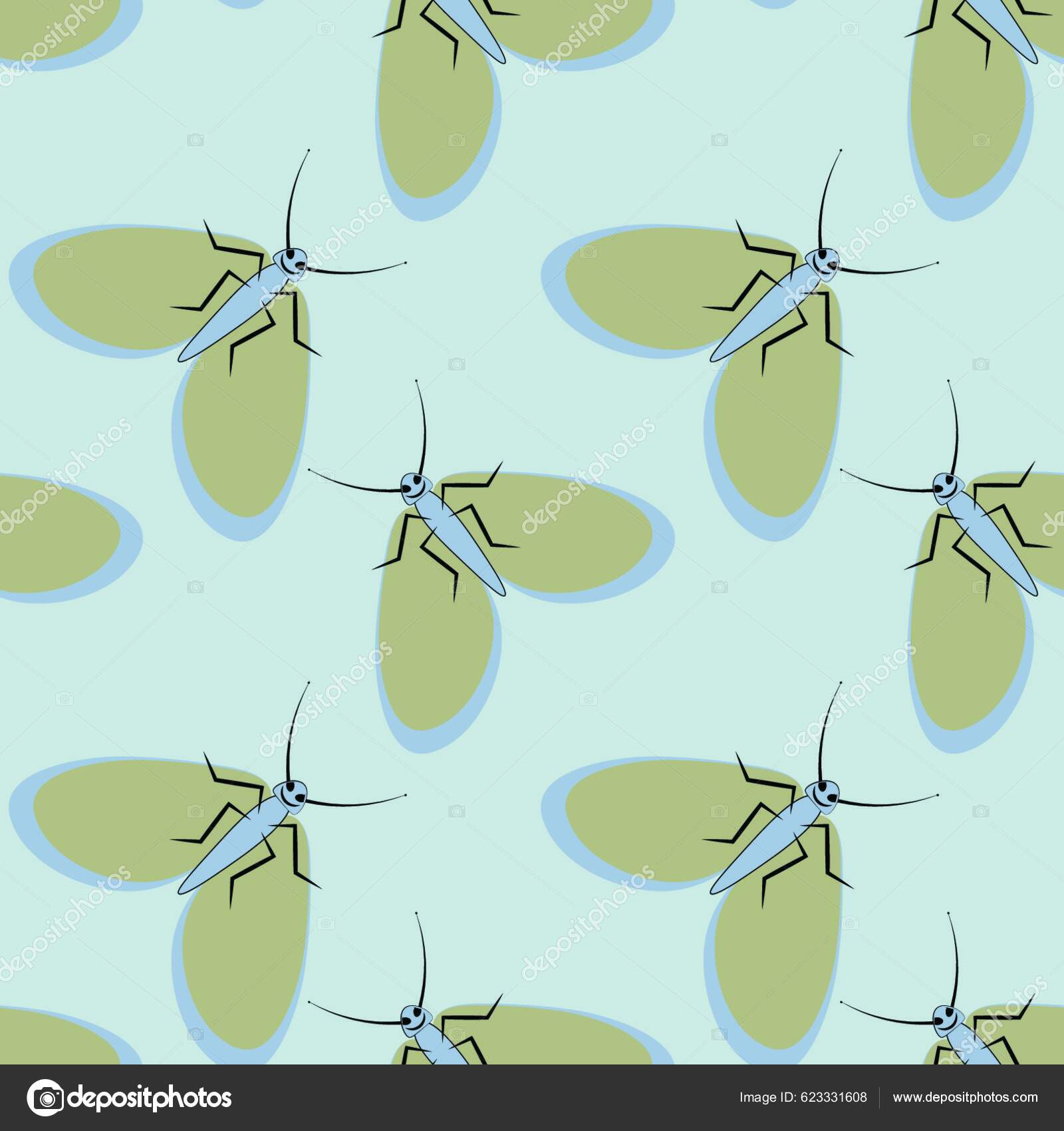 Illustration Summer Insects Background Stock Vector by ©YAY_Images ...