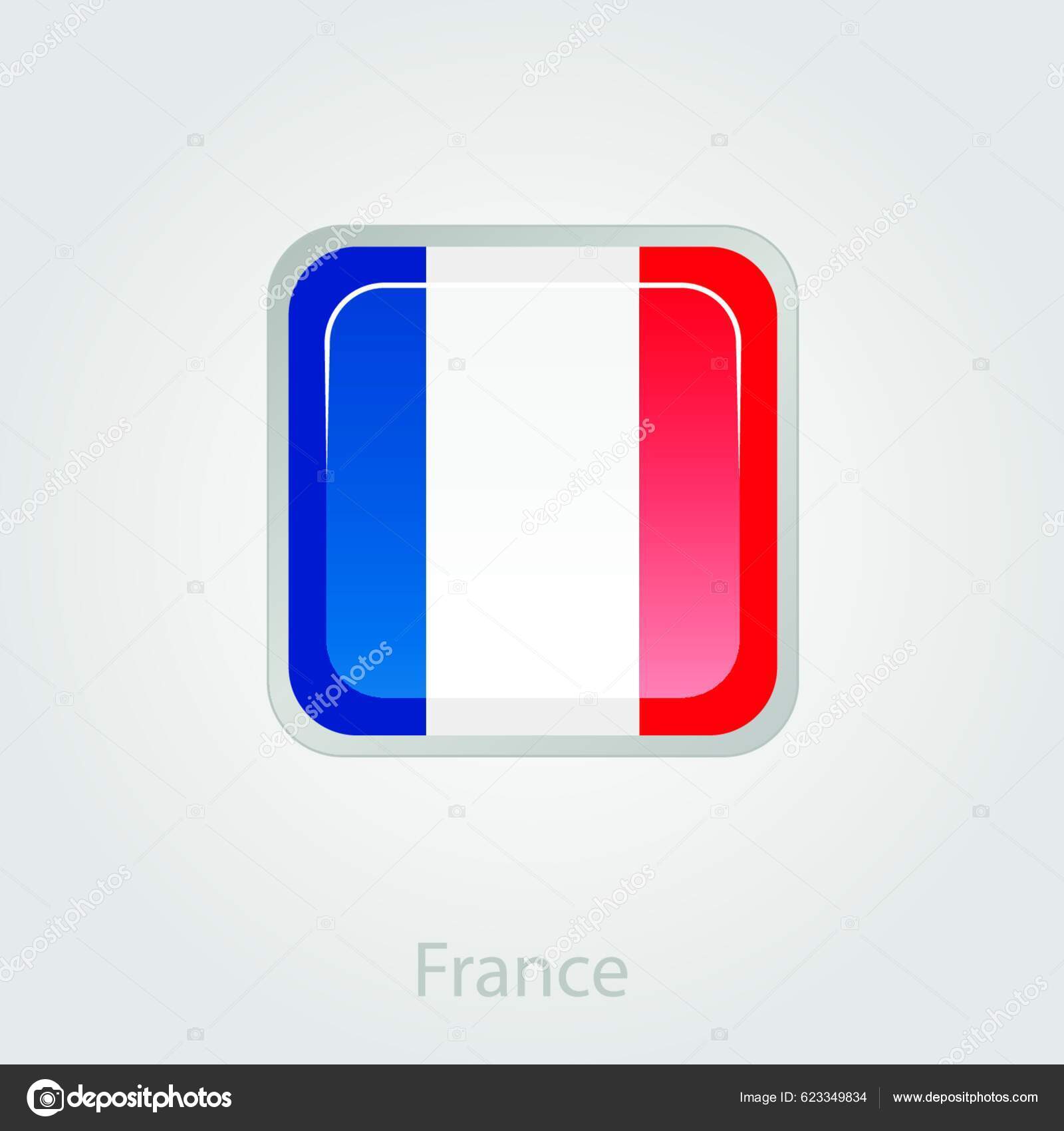 France Flag Button Vector Illustration Stock Vector by ©YAY_Images ... France Flag Button Vector Illustration Stock Vector by ©YAY_Images ...