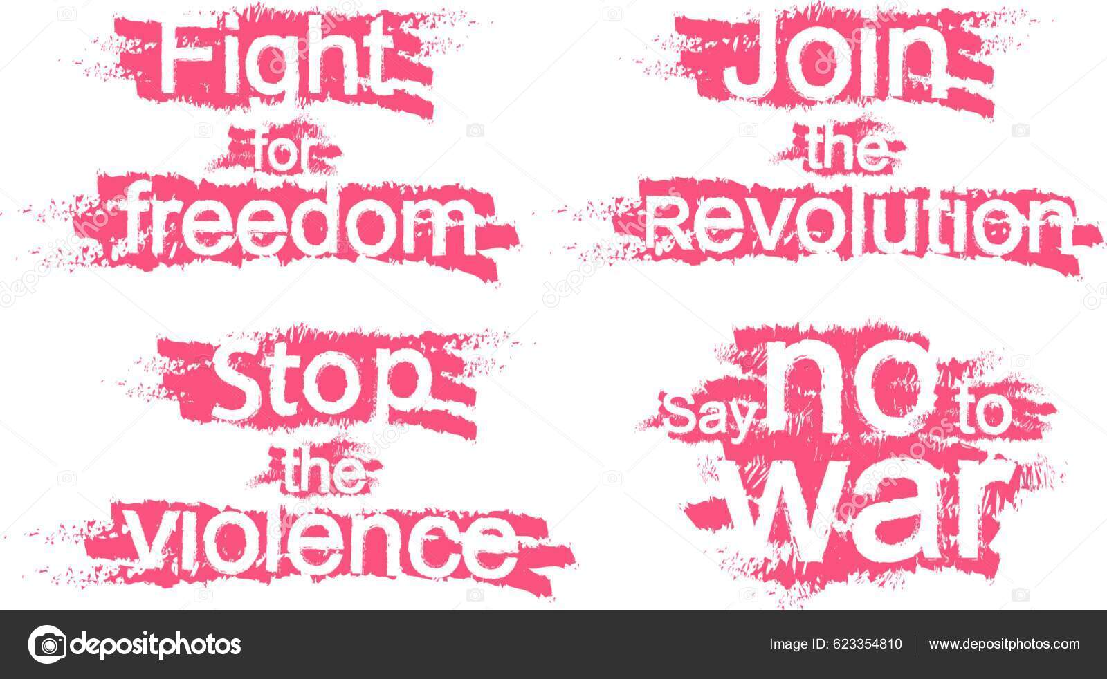 Protest Grunge Signs Web Vector Illustration Stock Vector by ©YAY ...