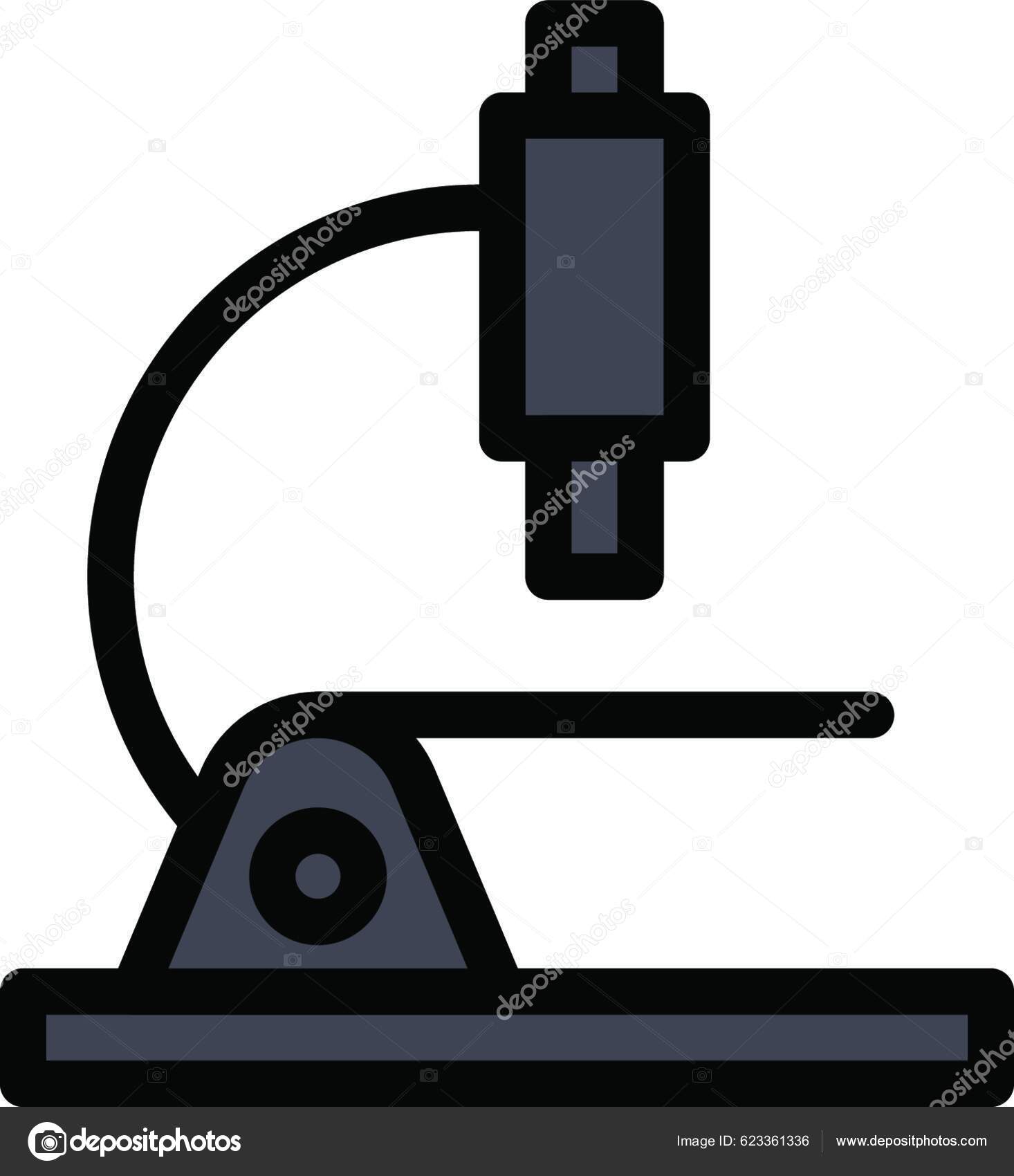 Ciencia Laboratorio Microscopio Vector Ilustración Vector de stock por ...