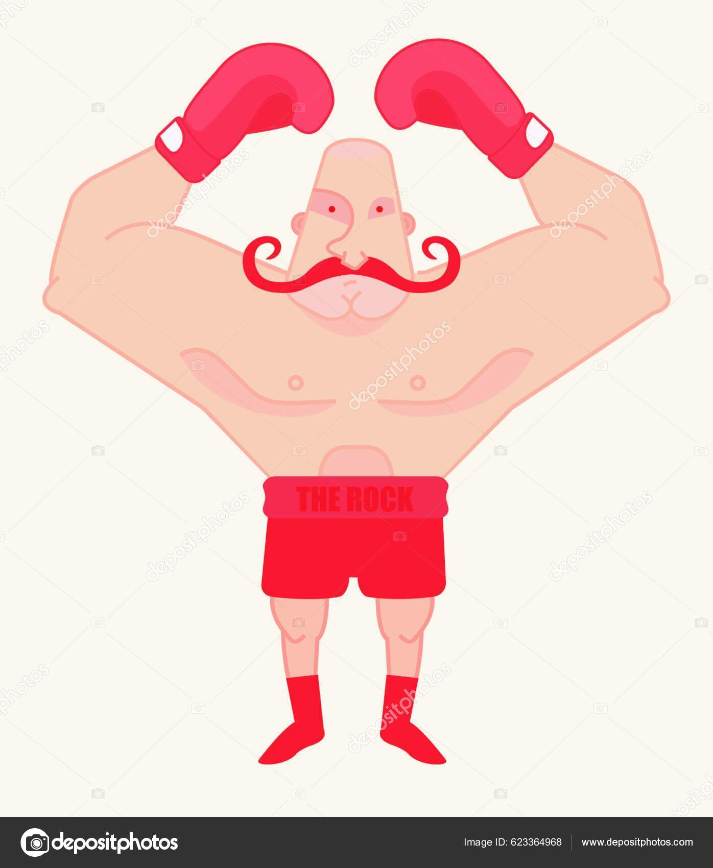 Boxeador Ilustración Estilo Dibujos Animados Vector de stock por ©YAY ...