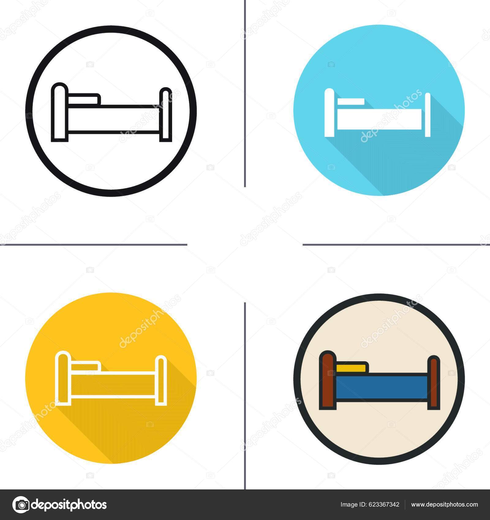 Bed Icon Vector Illustration Stock Vector by ©YAY_Images 623367342 Bed Icon Vector Illustration Stock Vector by ©YAY_Images 623367342