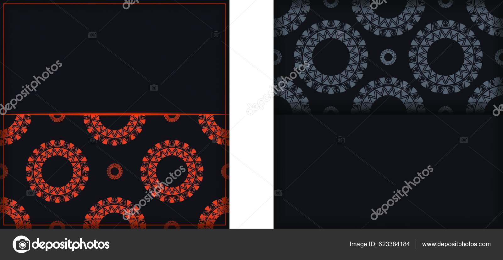 Invitation Card Design Space Your Text Abstract Ornament Luxurious ...