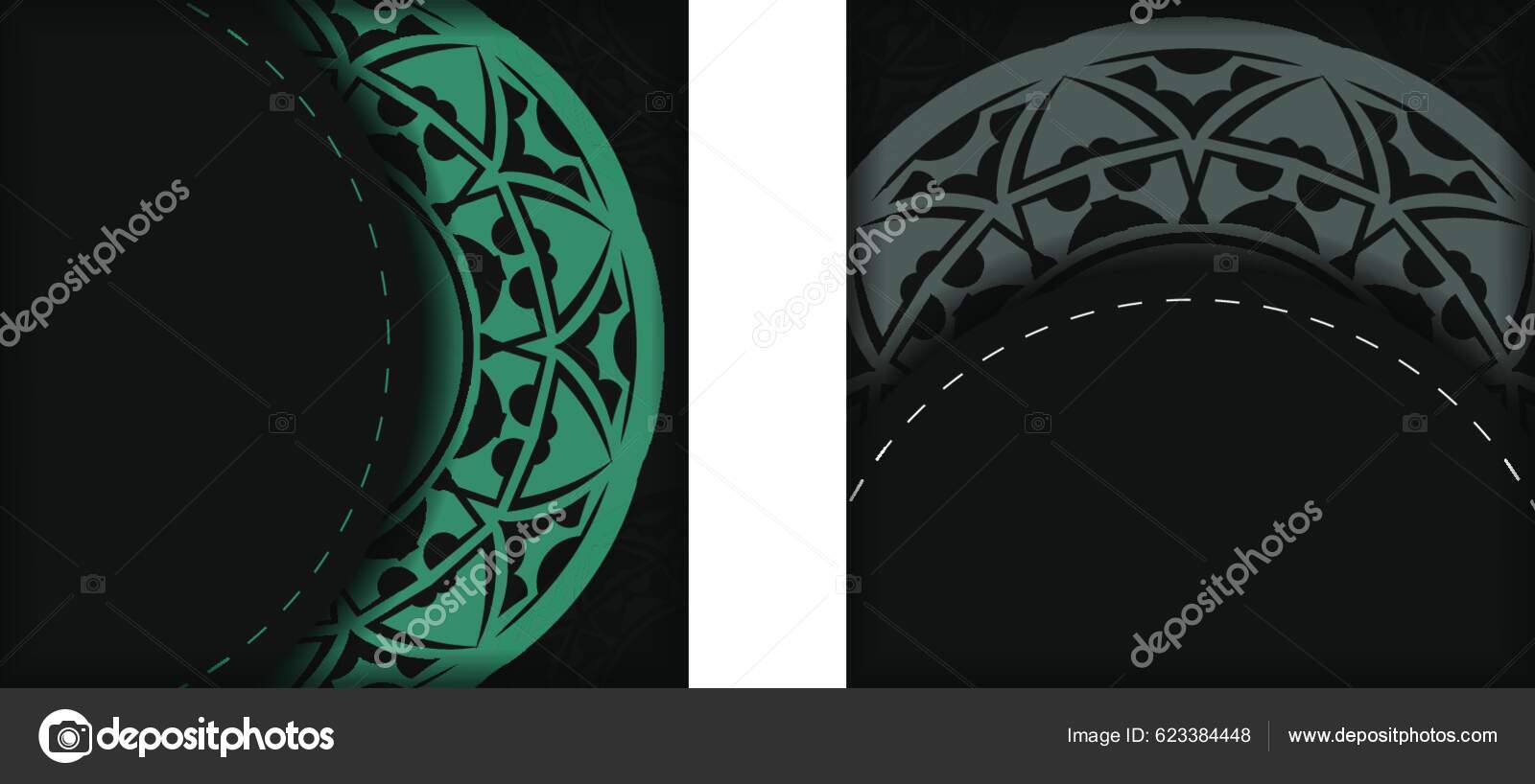 Vector Invitation Card Place Your Text Abstract Ornament Luxurious ...