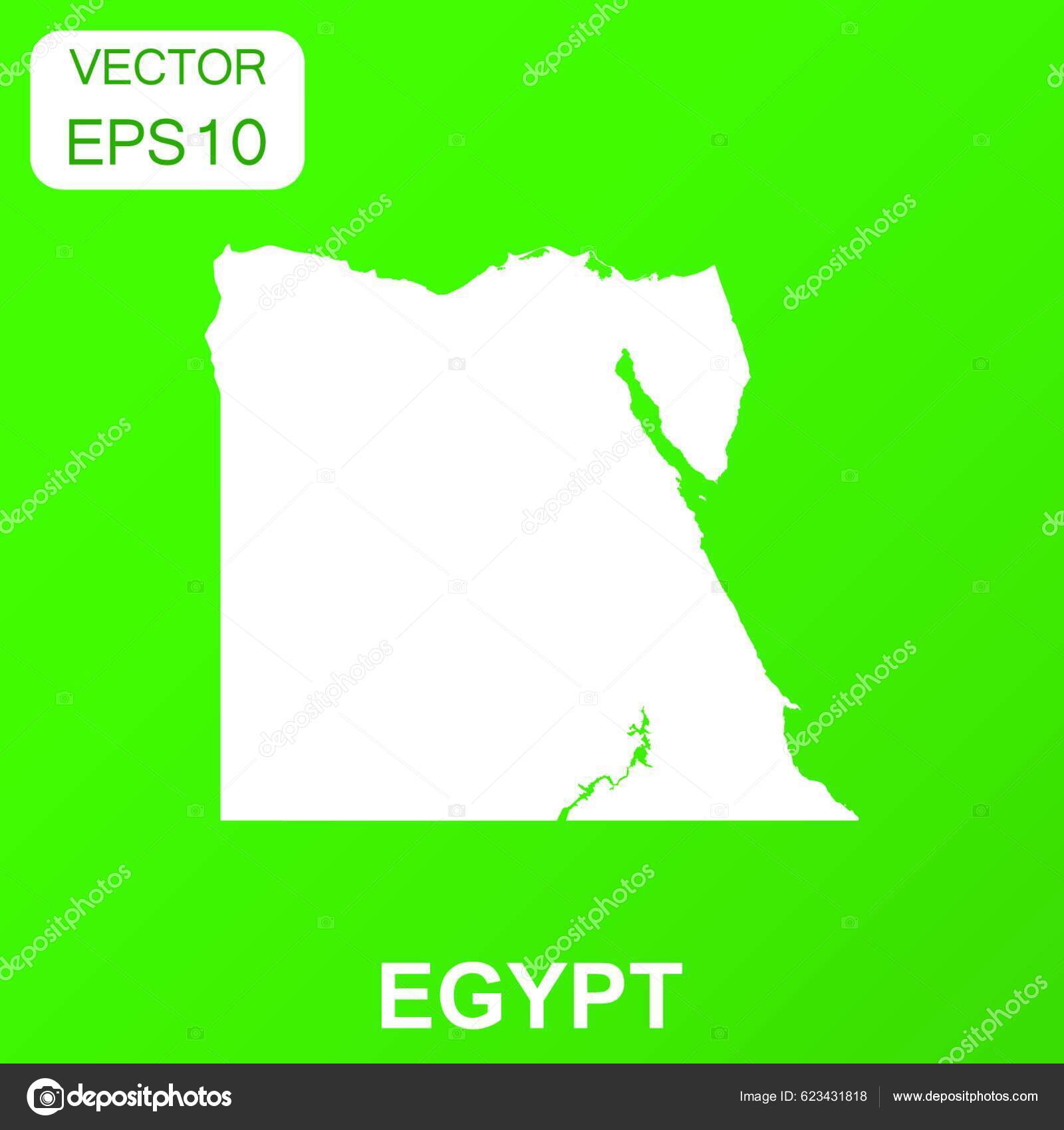 Egypt Map Icon Business Concept Egypt Pictogram Vector Illustration ...