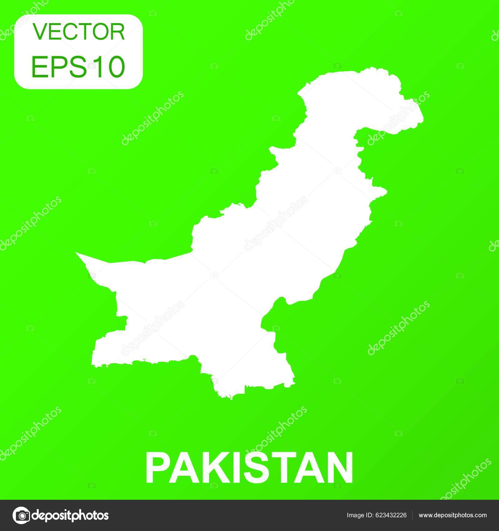 Pakistan Map Icon Business Concept Pakistan Pictogram Vector ...