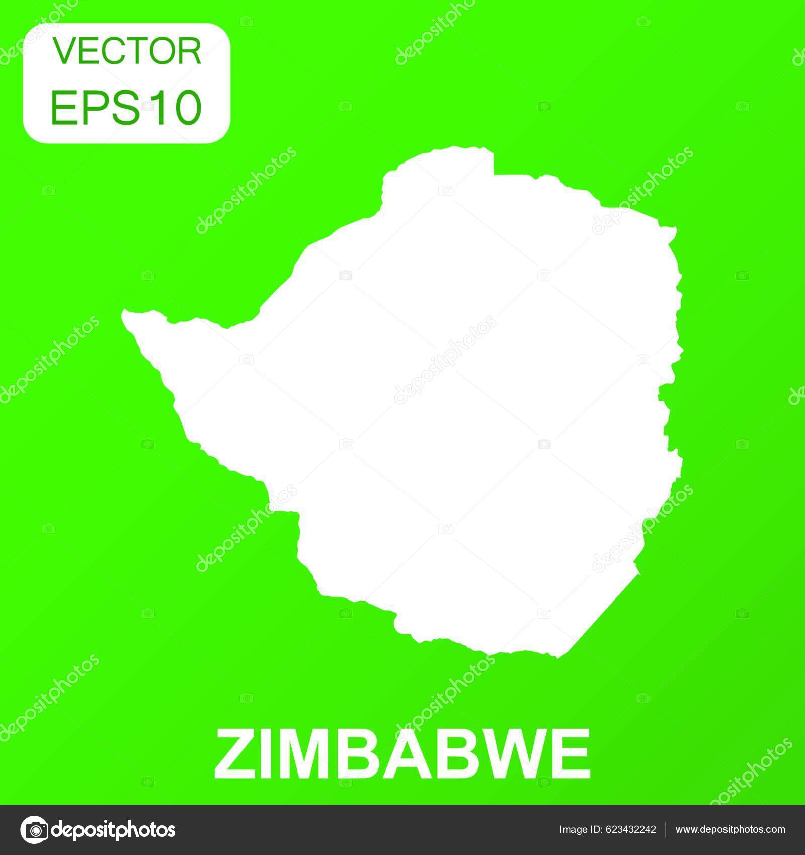 Zimbabwe Map Icon Business Concept Zimbabwe Pictogram Vector ...