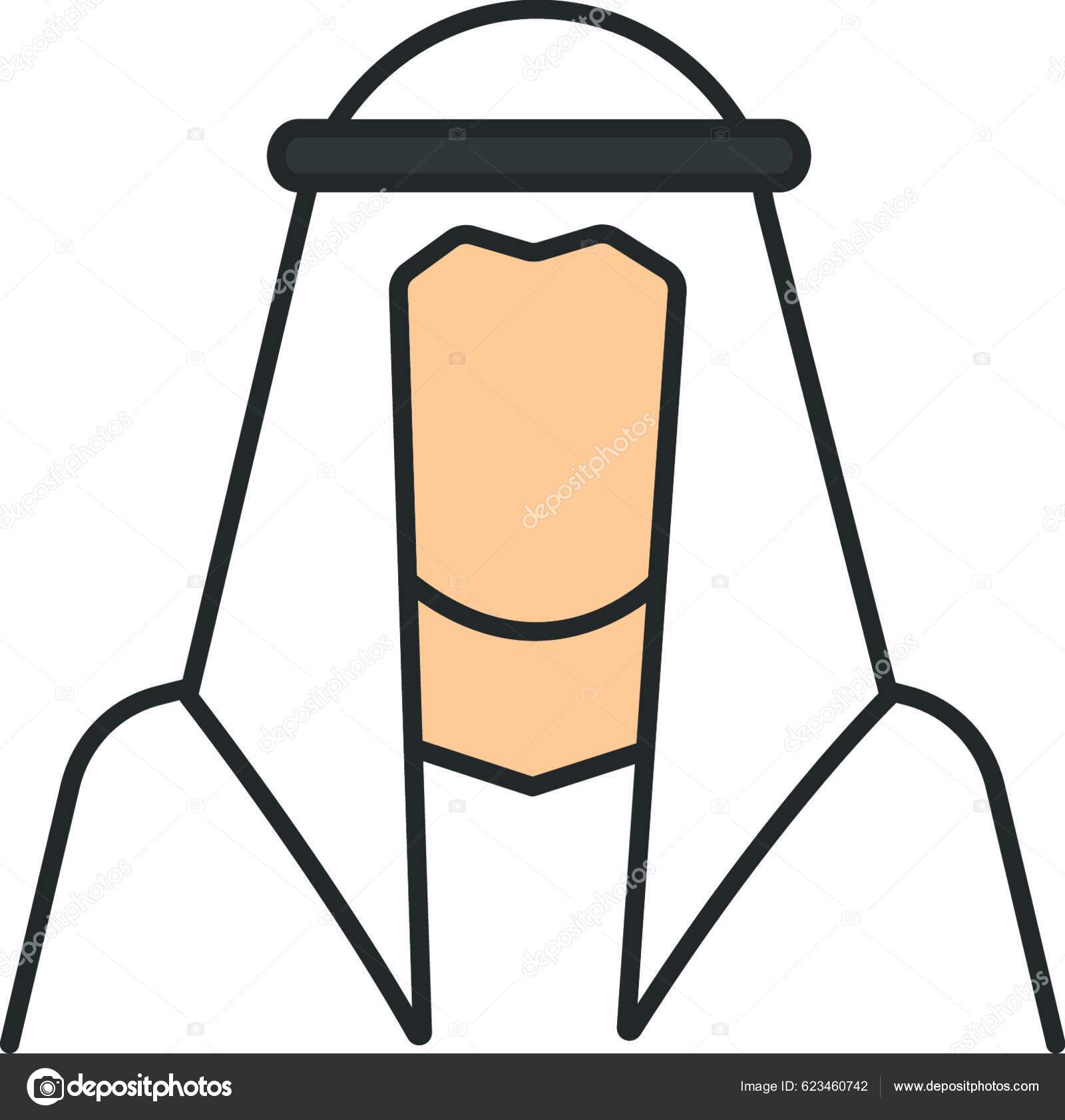 Sheikh Silhouette Linear Color Icon Stock Vector Image by ©YAY_Images ...