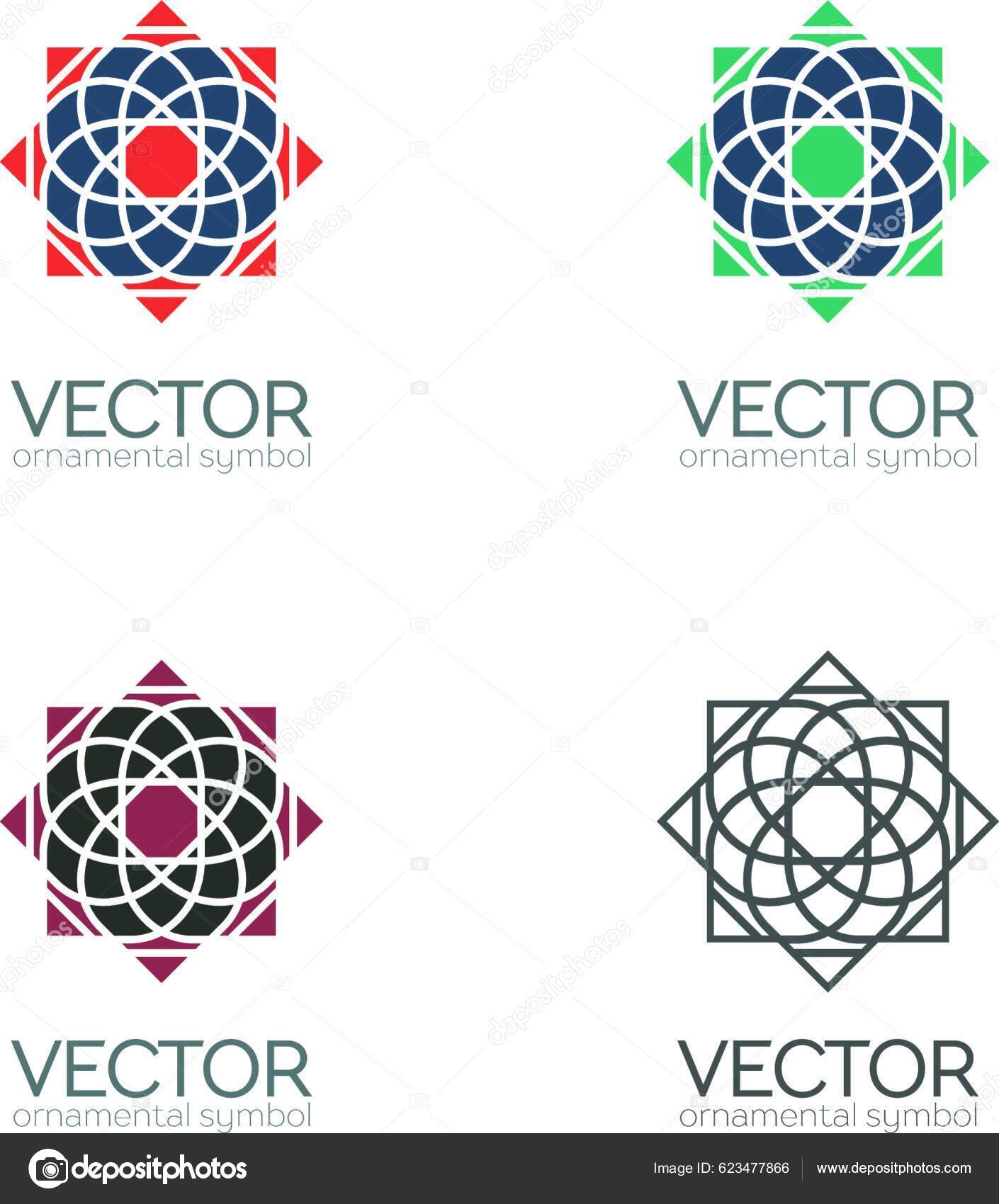 Geometric Symbols Vector Illustration Vector de stock #623477866 de ...