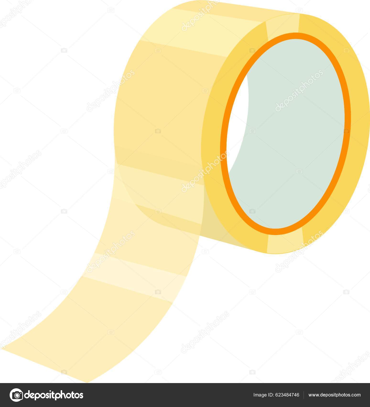 Adhesive Tape Vector Illustration Isolated White Background Stock ...