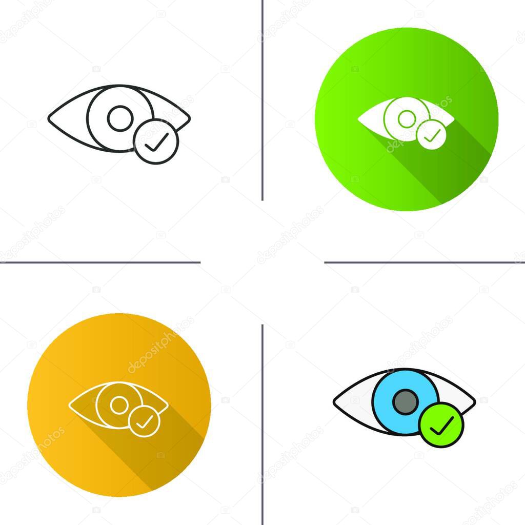 Eye Check Mark Icon Vector de stock por ©YAY_Images 623488974