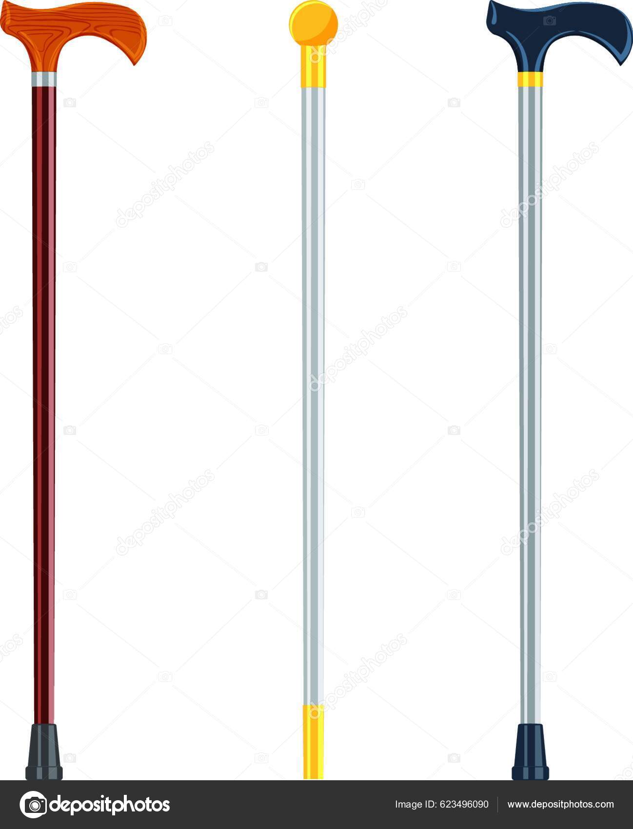 Ilustración Vectorial Bastones Aislados Sobre Fondo Blanco Vector de ...