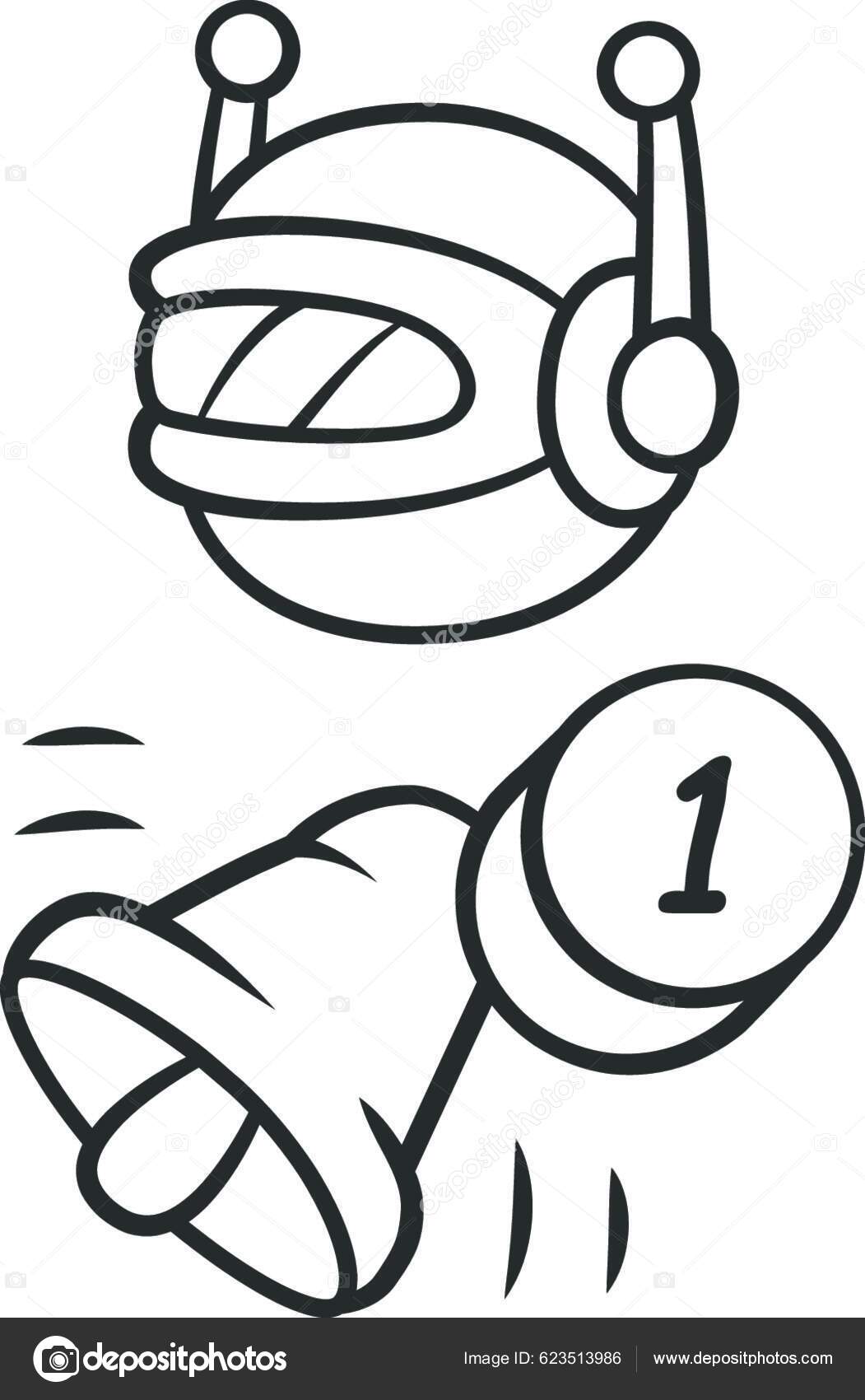 Proactive Bot Linear Icon Sending Messages Incoming Notifications Text ...