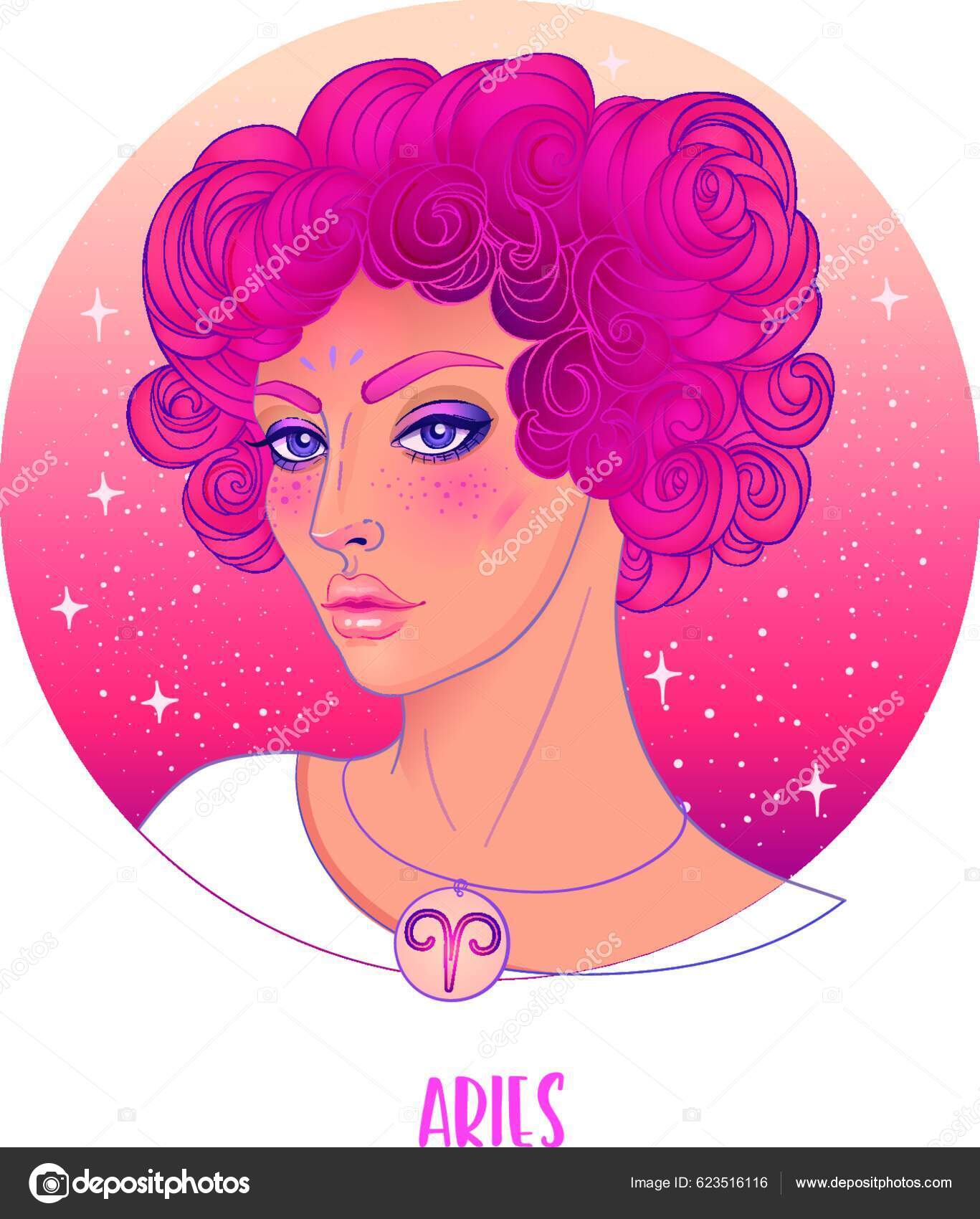 Zodiac Aries Icon Symbol Trendy Modern Design Stock Vector Image by ...