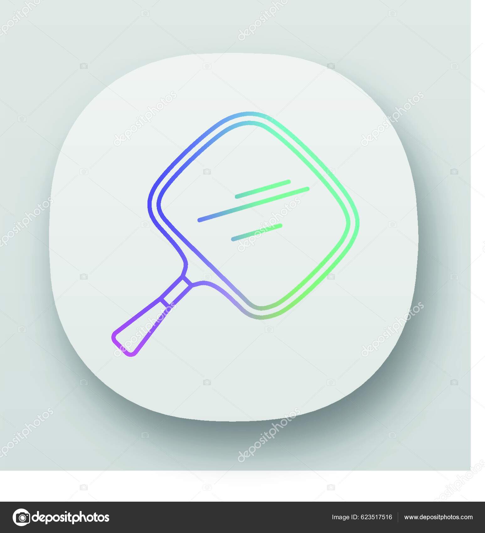 Hand Mirror App Icon Small Mobile Tool Self Shaving Makeup Stock Vector ...