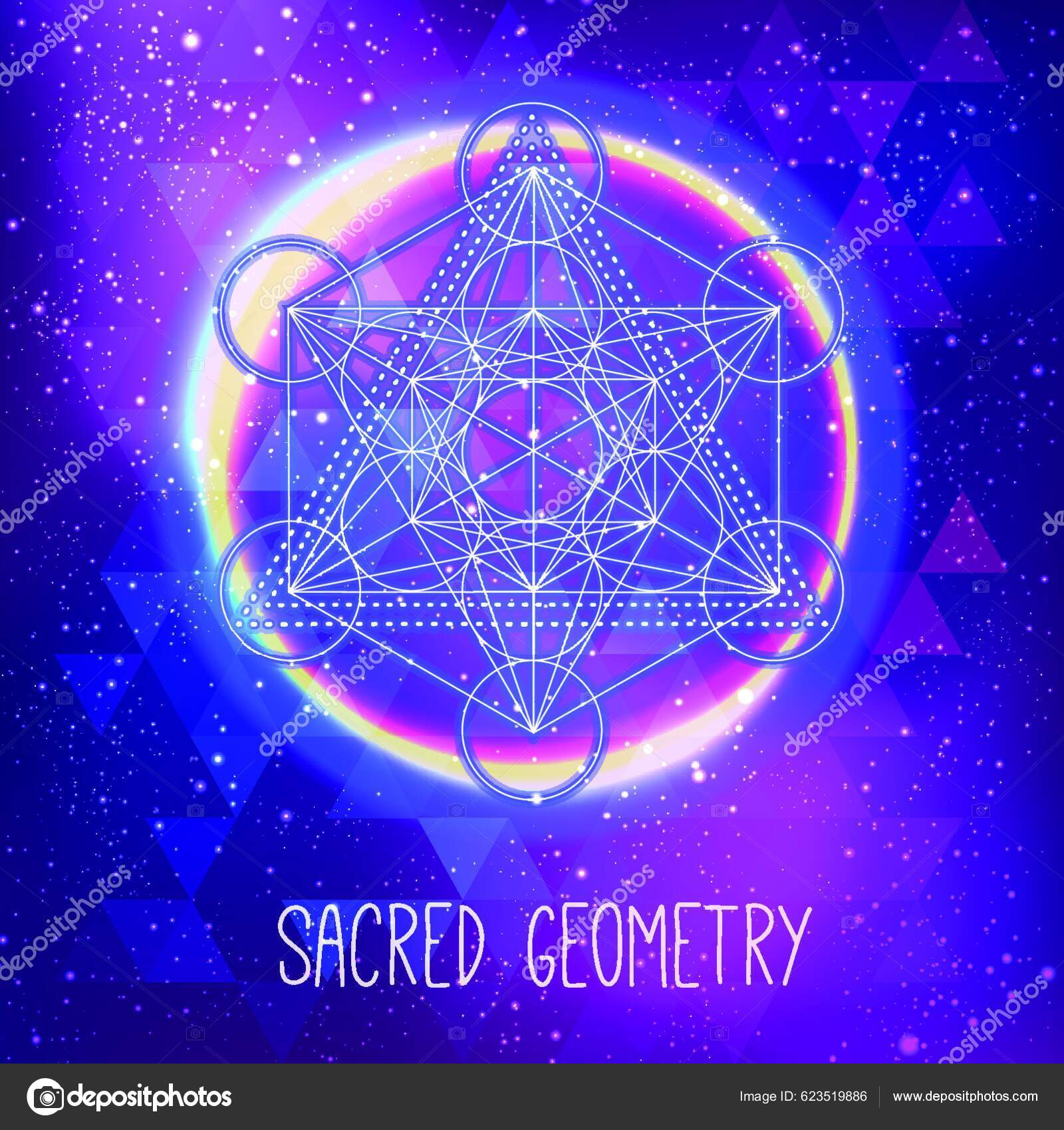 Sacred Geometry Abstract Background Good Design Textile Shirt Print ...