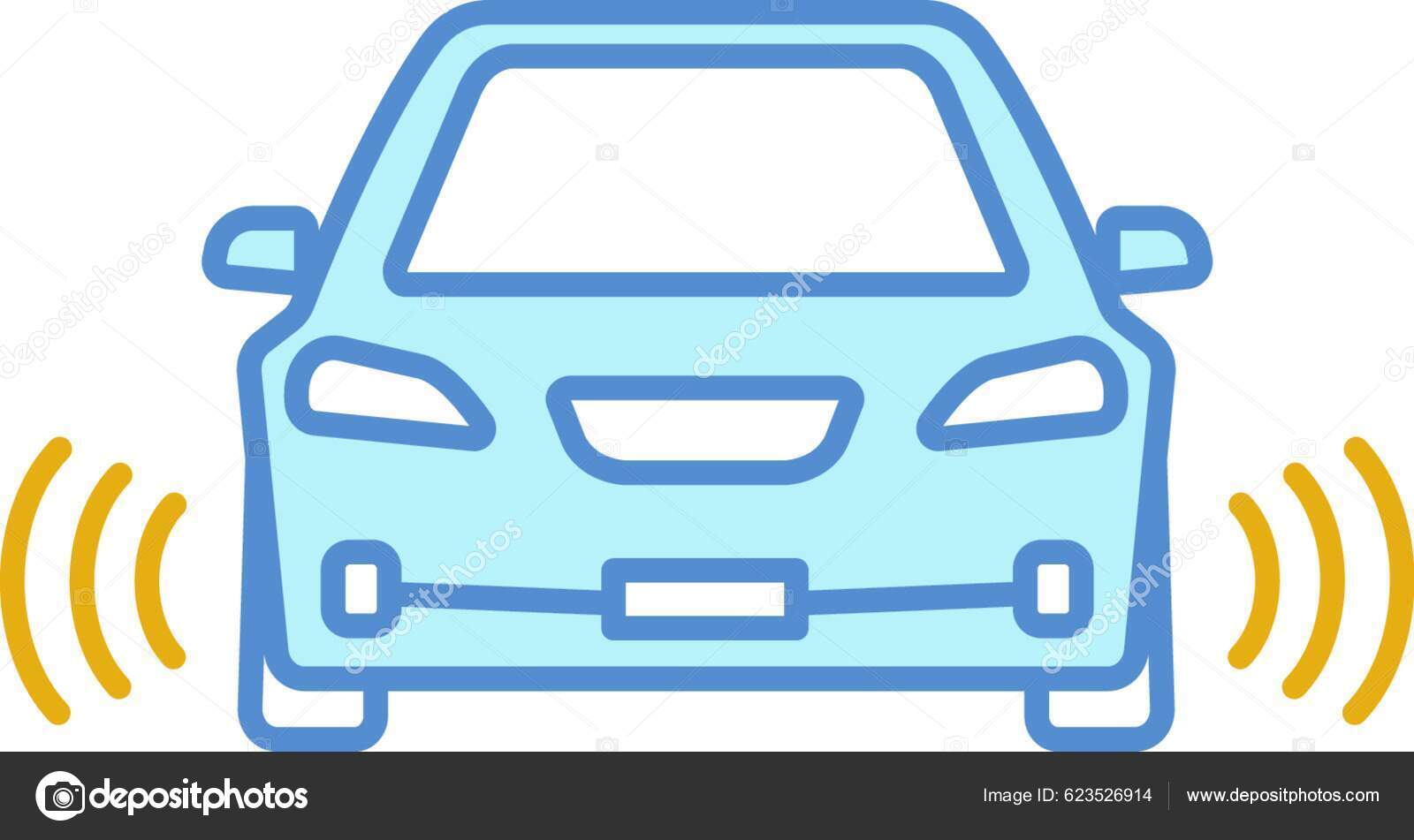 Smart Car Front View Color Icon Stock Vector Image by ©YAY_Images ...