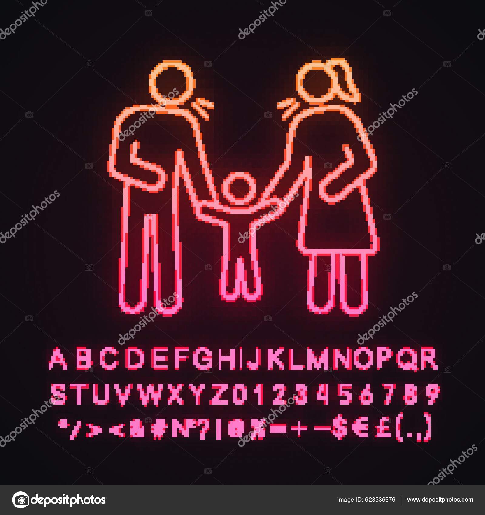 Parents Scolding Child Neon Light Icon Stock Vector Image by ©YAY ...