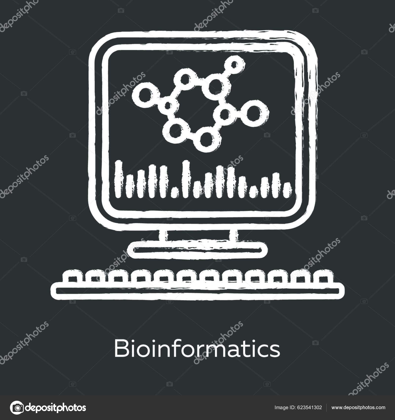 Bioinformatics Chalk Icon Human Genome Research Biochemical Information ... Bioinformatics Chalk Icon Human Genome Research Biochemical Information ...
