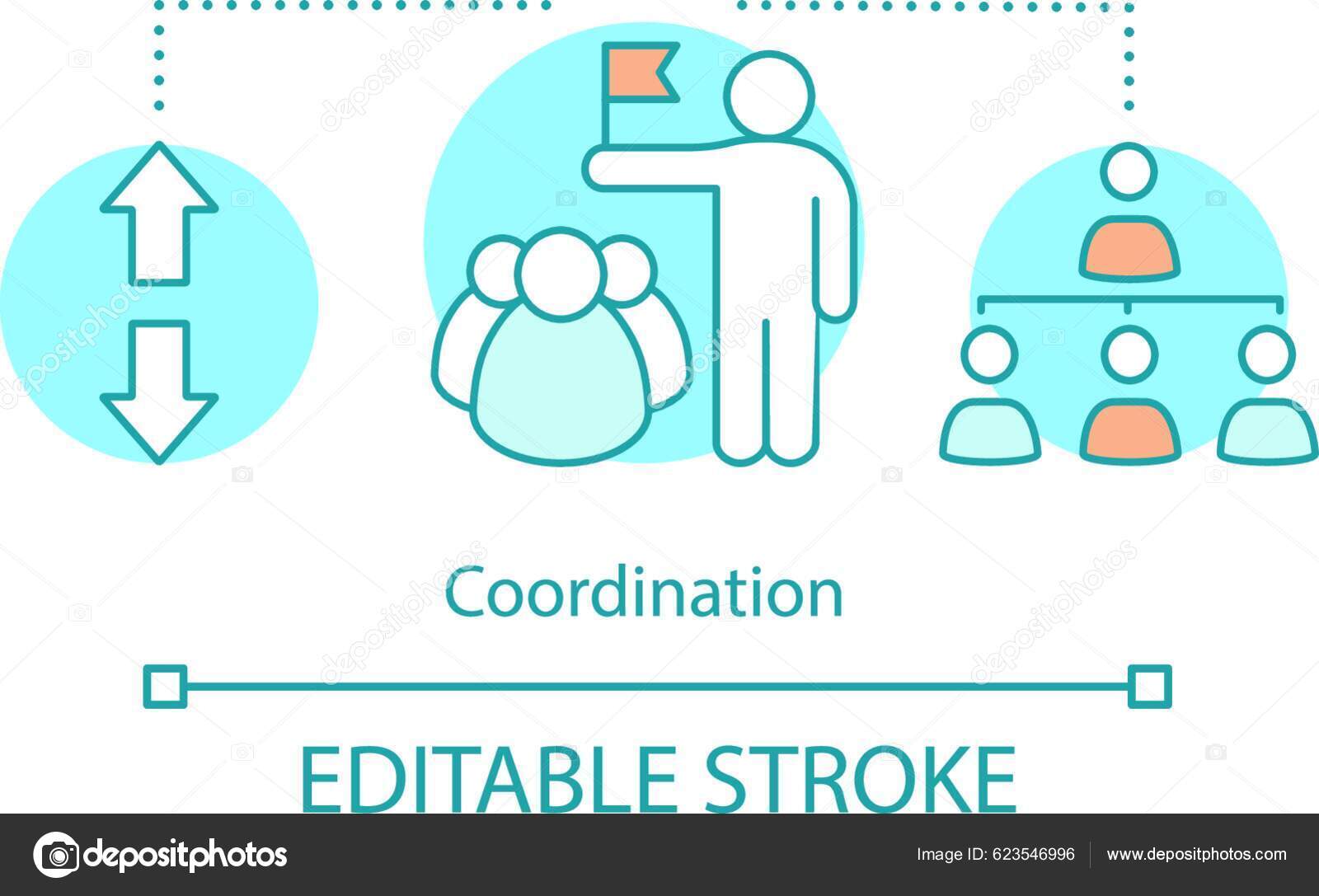 Coordination Concept Vector Icon Stock Vector by ©YAY_Images 623546996