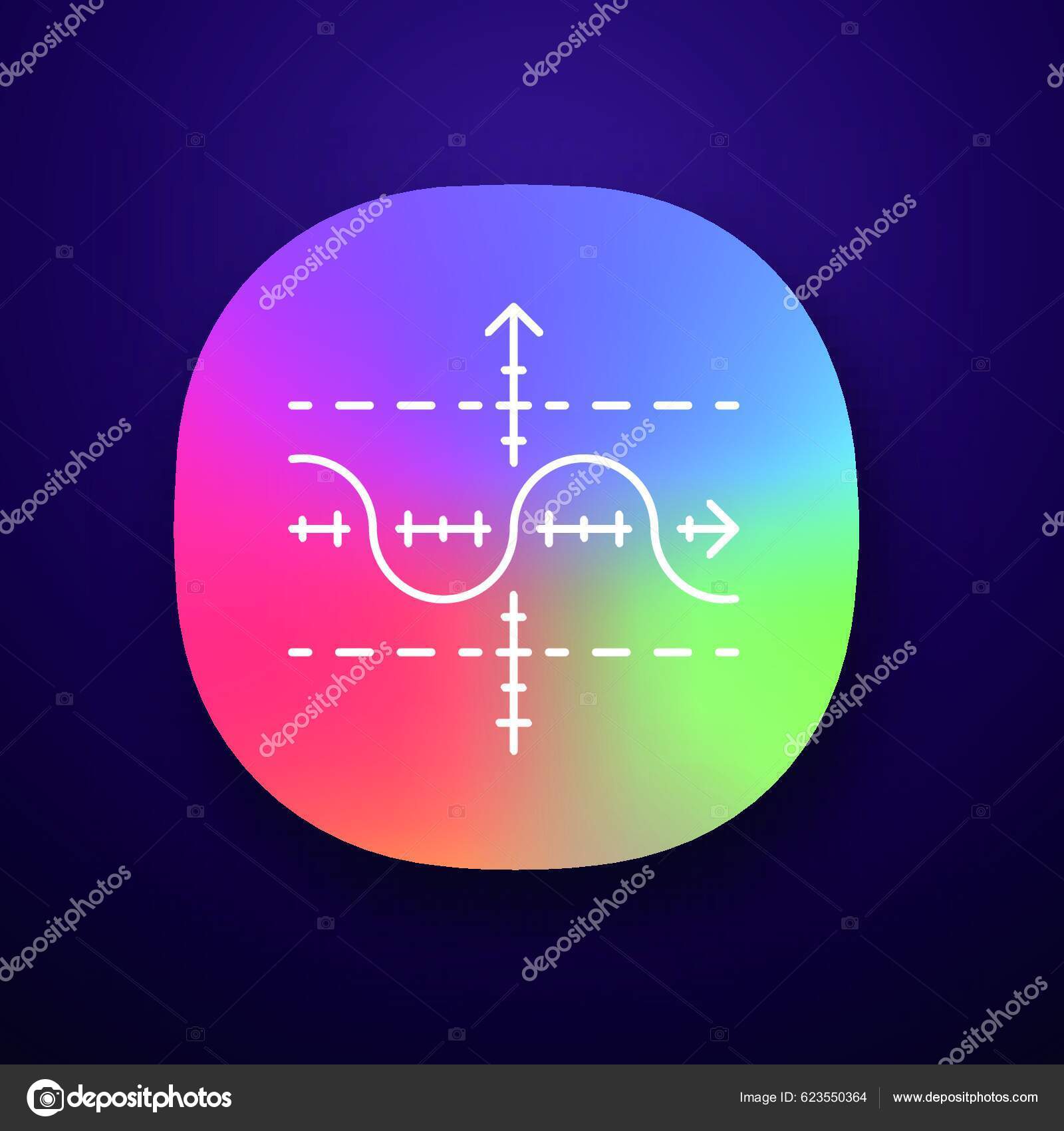 Function Graph App Icon Duplicate Function Sinusoid Sine Curve Diagram ... Function Graph App Icon Duplicate Function Sinusoid Sine Curve Diagram ...