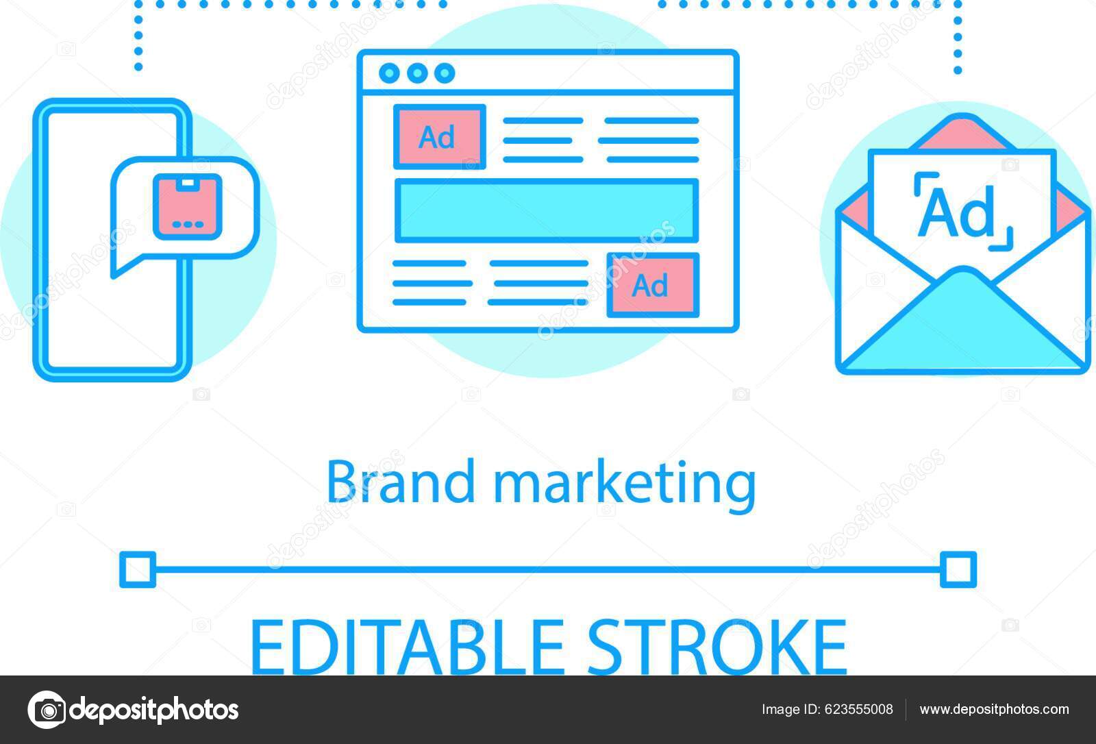 Brand Marketing Concept Icon Stock Vector by ©YAY_Images 623555008