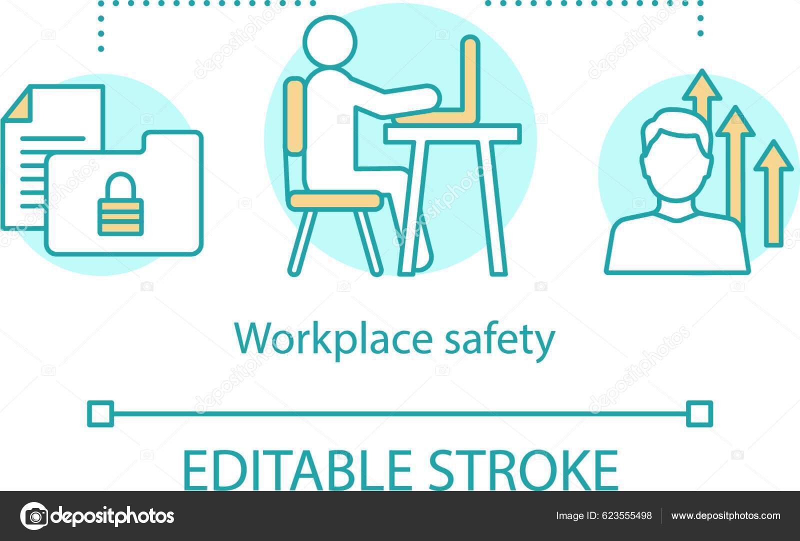 Workplace Safety Concept Icon Stock Vector by ©YAY_Images 623555498