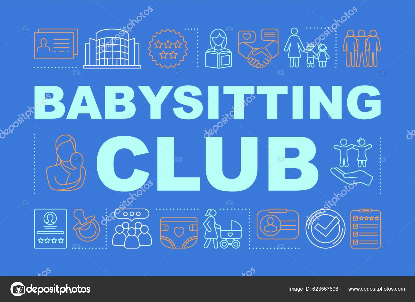 Babysitting Club Word Concepts Banner Stock Vector by ©YAY_Images 623567696