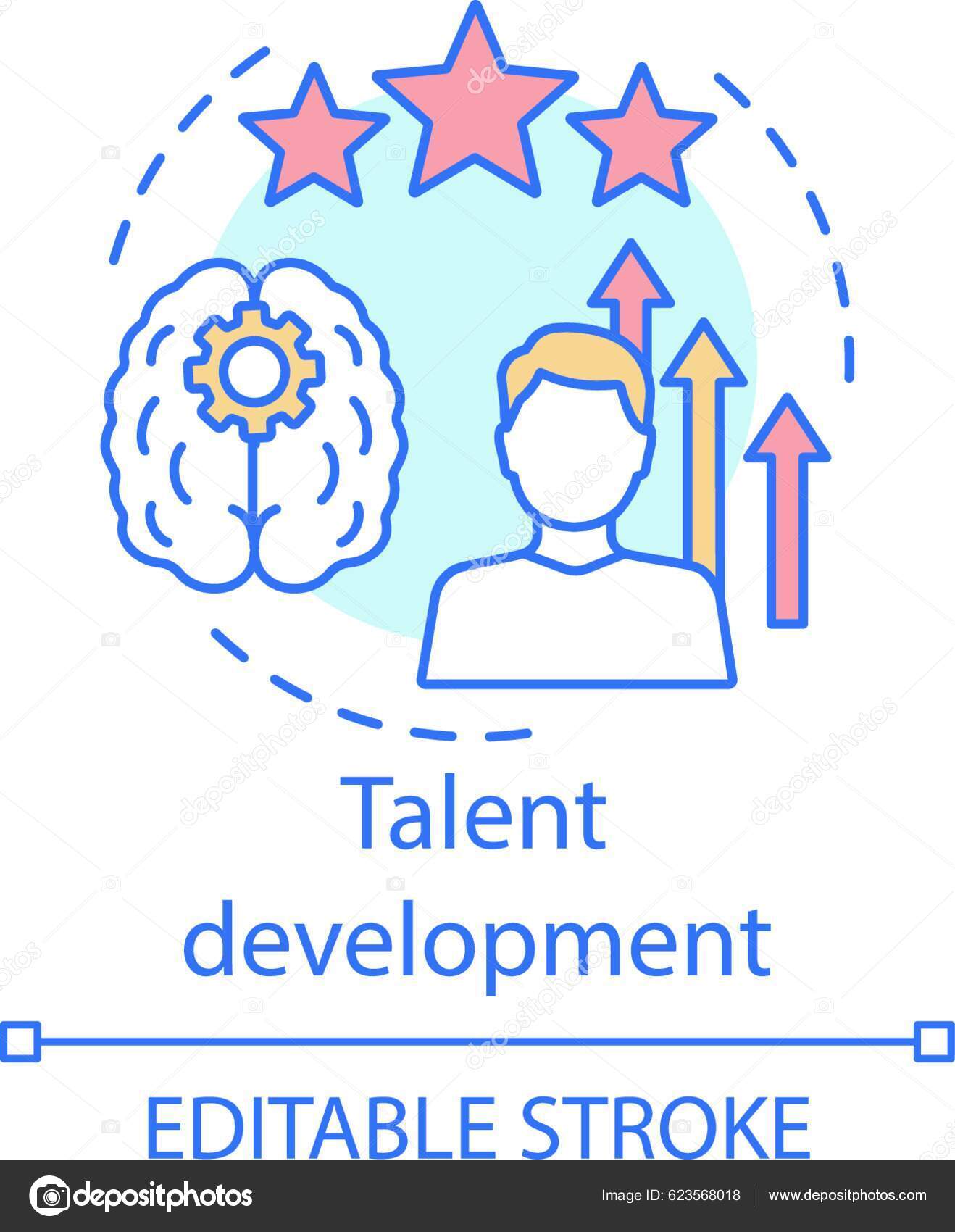 Talent Development Concept Icon Stock Vector by ©YAY_Images 623568018