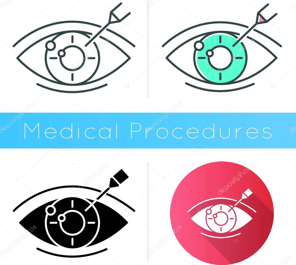 Icono De Corrección De Visión Procedimiento Médico Quirúrgico